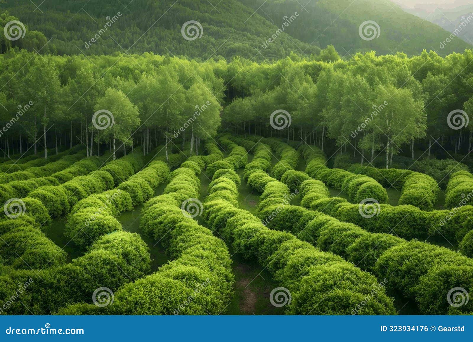 Bush Maze. Green Spaces. Garden. Homestead Plot Stock Image ...