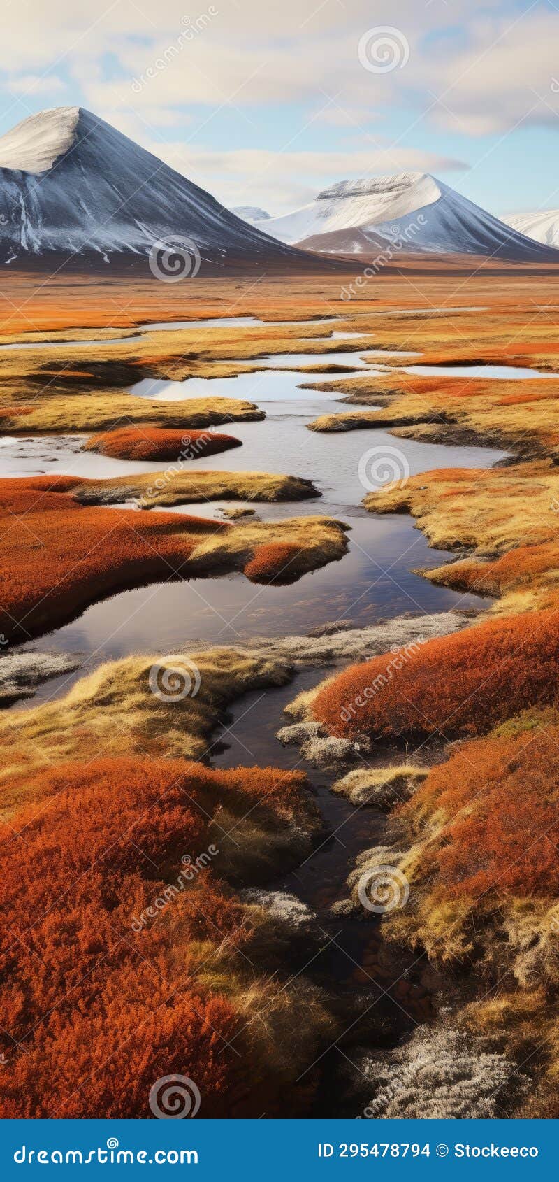 Captivating Inuit Landscape: a Glimpse into the Serene Tundra Stock ...