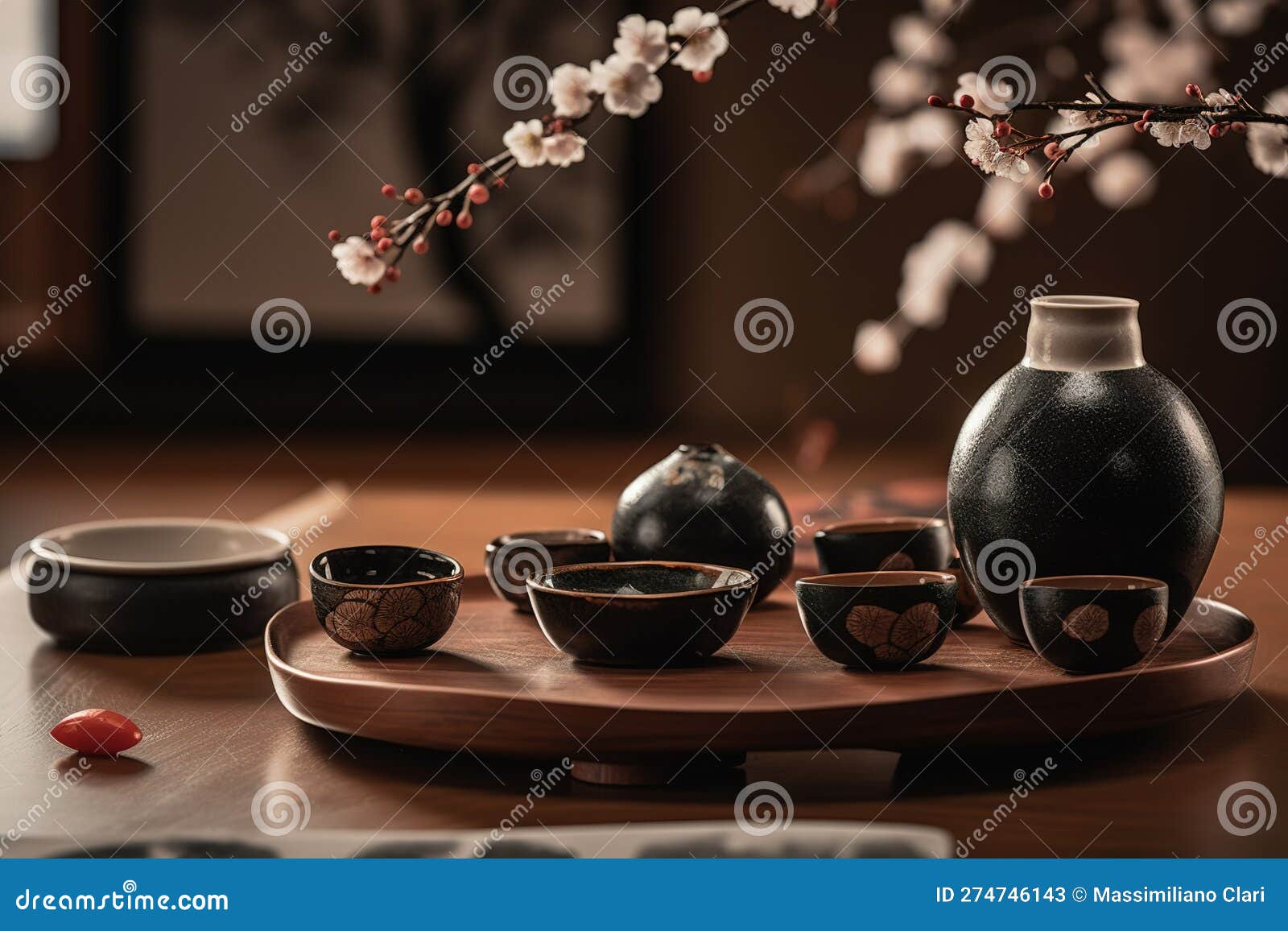 A Captivating, Japanese-inspired Sake Presentation, with a Traditional ...