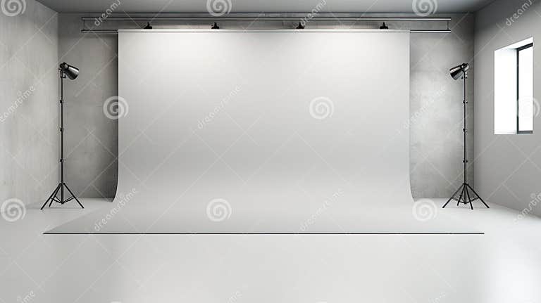 Captivating Light Grey Studio Background Stock Illustration ...