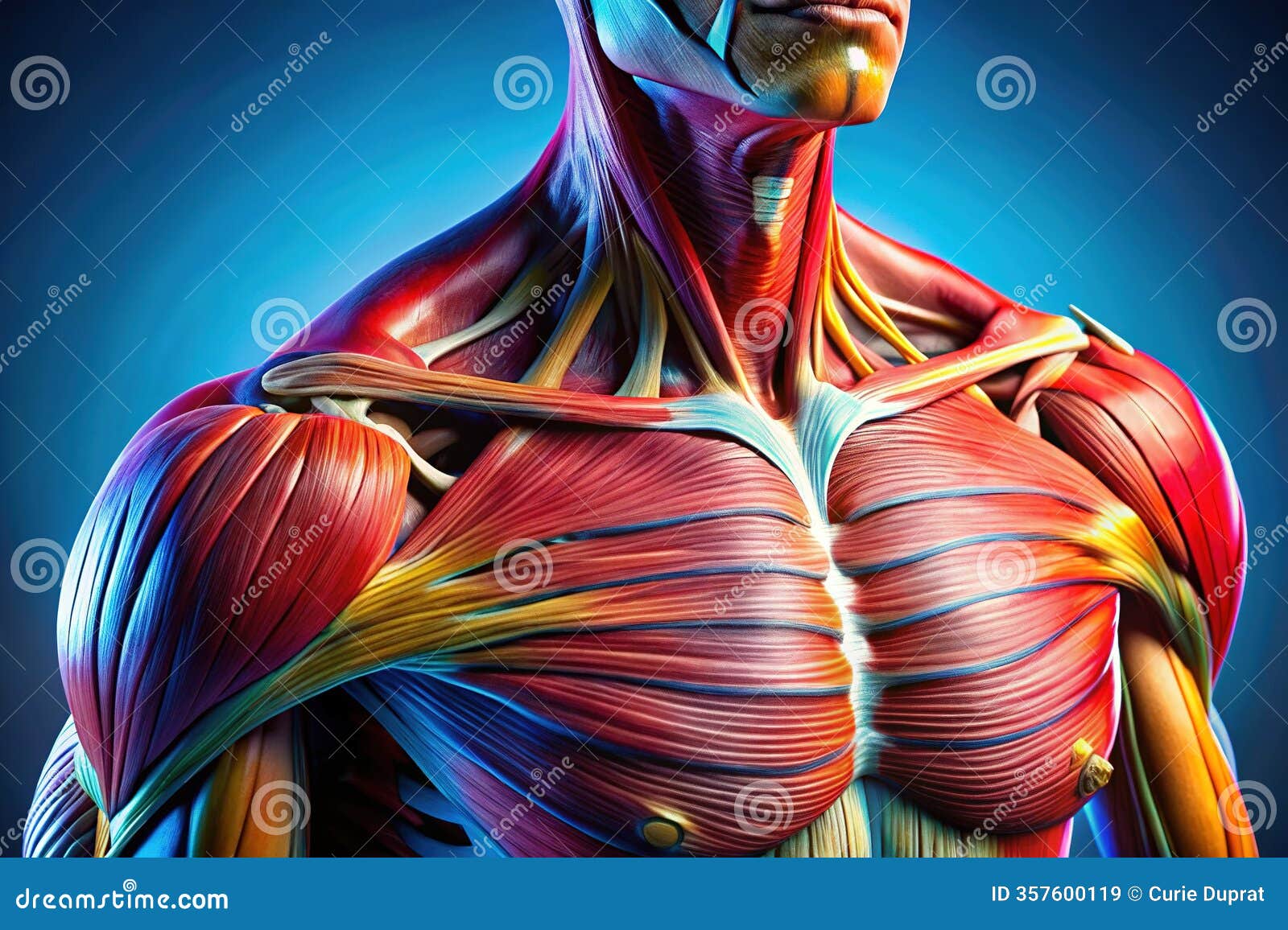 Deltoid - Visible Muscle Anatomy Map Royalty-Free Stock Image ...