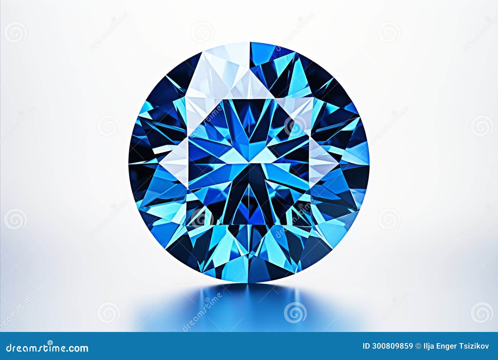 Captivating and Mesmerizing Blue Diamond Gemstone Elegantly Showcased ...