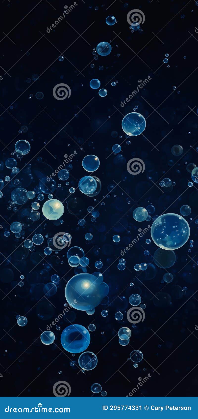 Captivating Microcosm: a Closeup View of Bubbles and Particles I Stock ...