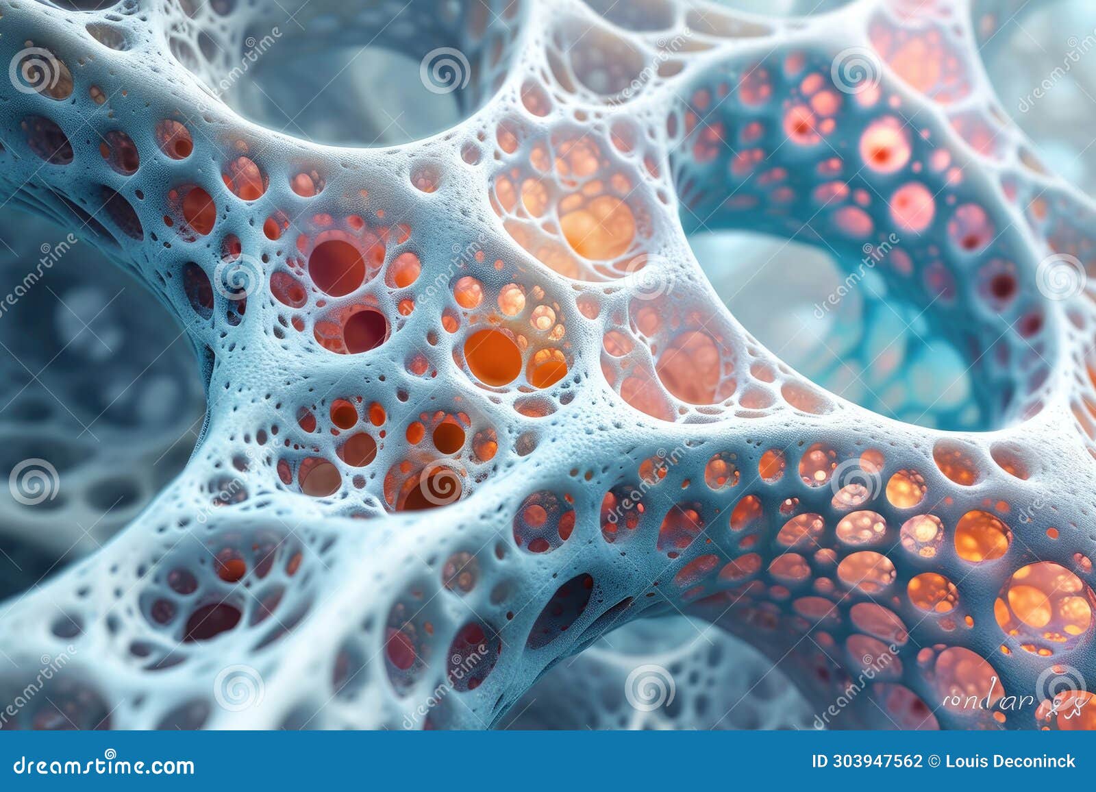 Intricate Organic Cellular Structure Stock Illustration - Illustration ...