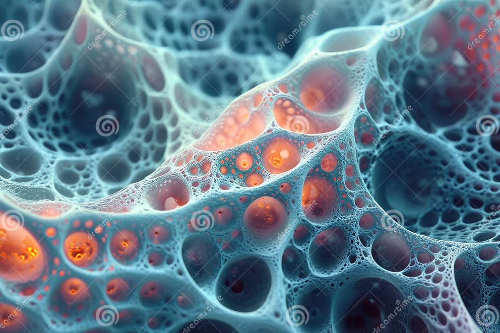 Intricate Organic Cellular Structure Stock Illustration - Illustration ...