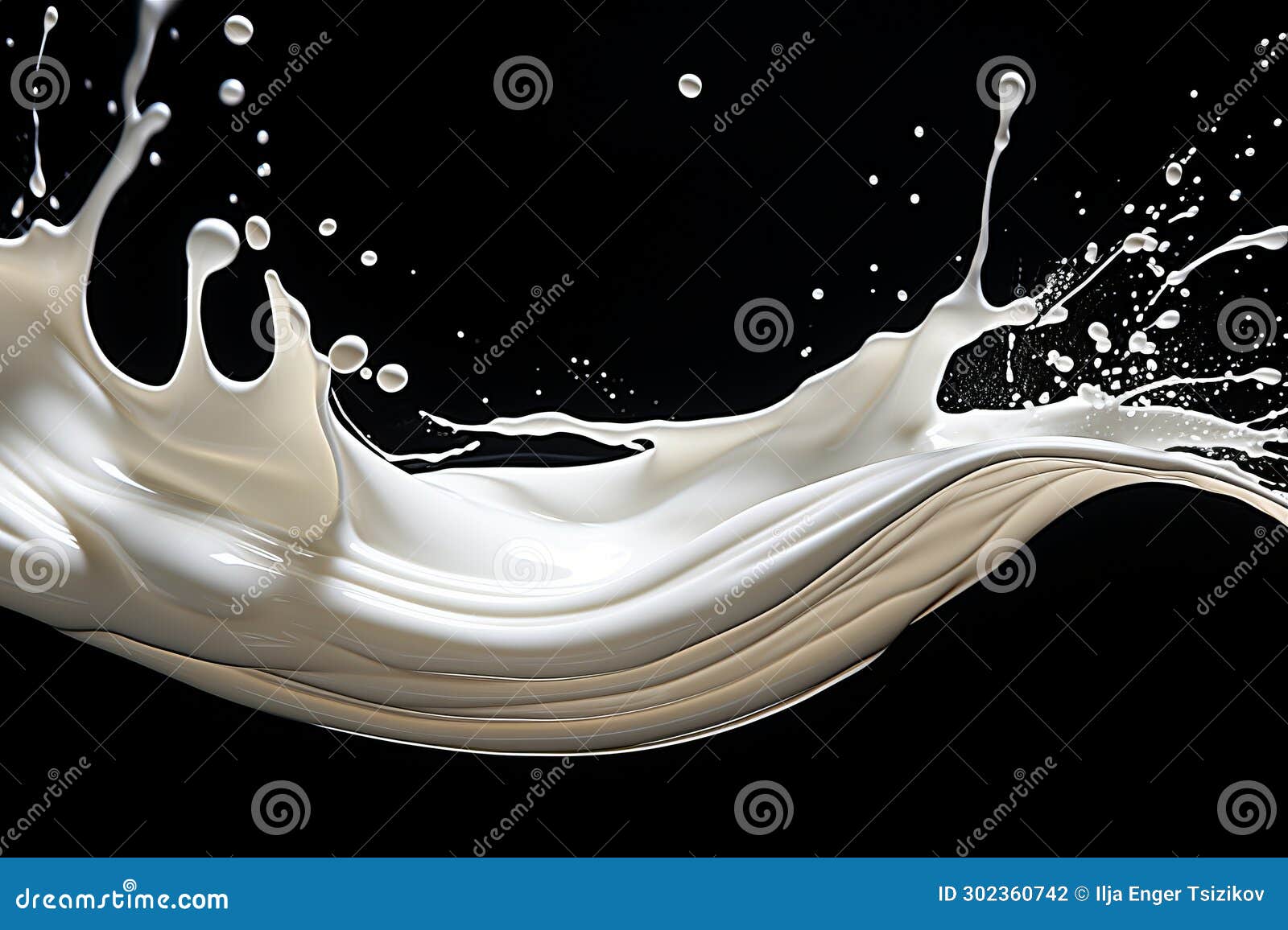 Captivating Milk Splash in Pure White, Perfectly Fitted and Isolated on ...