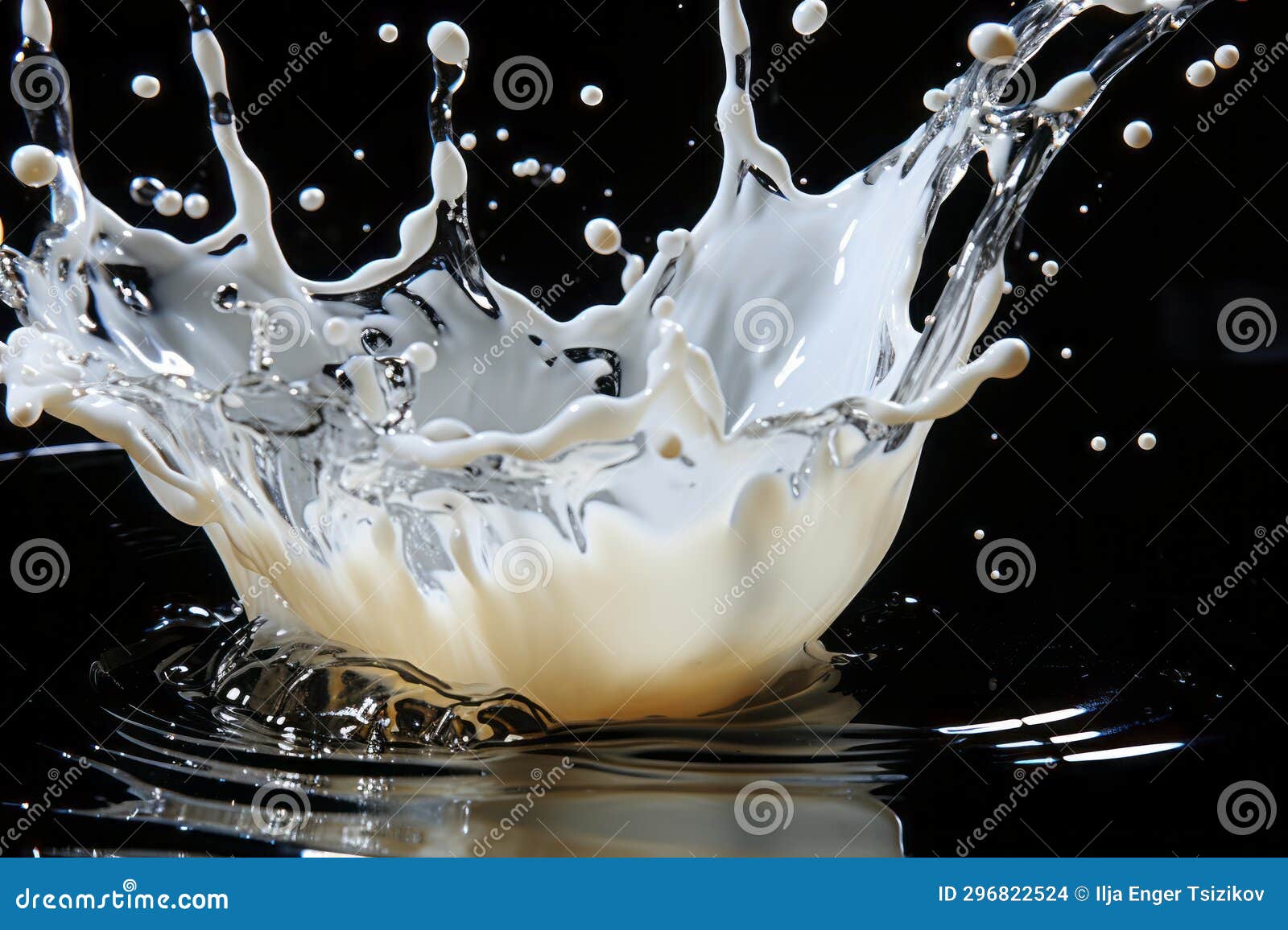 Captivating Milk or White Liquid Splash with Dynamic Motion Isolated on ...