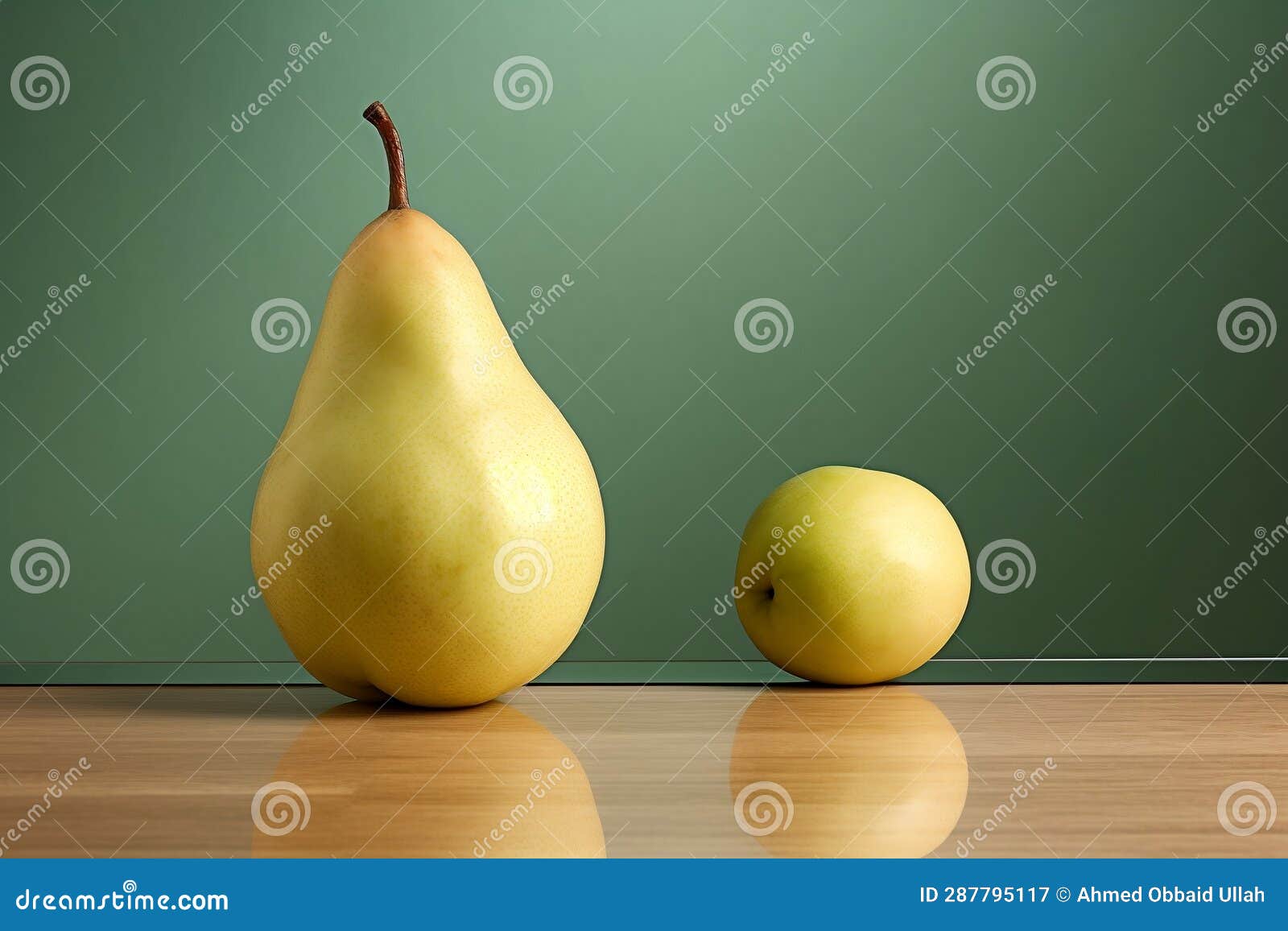 Captivating Minimalist Realistic Photography of a Pear, Generative Ai ...