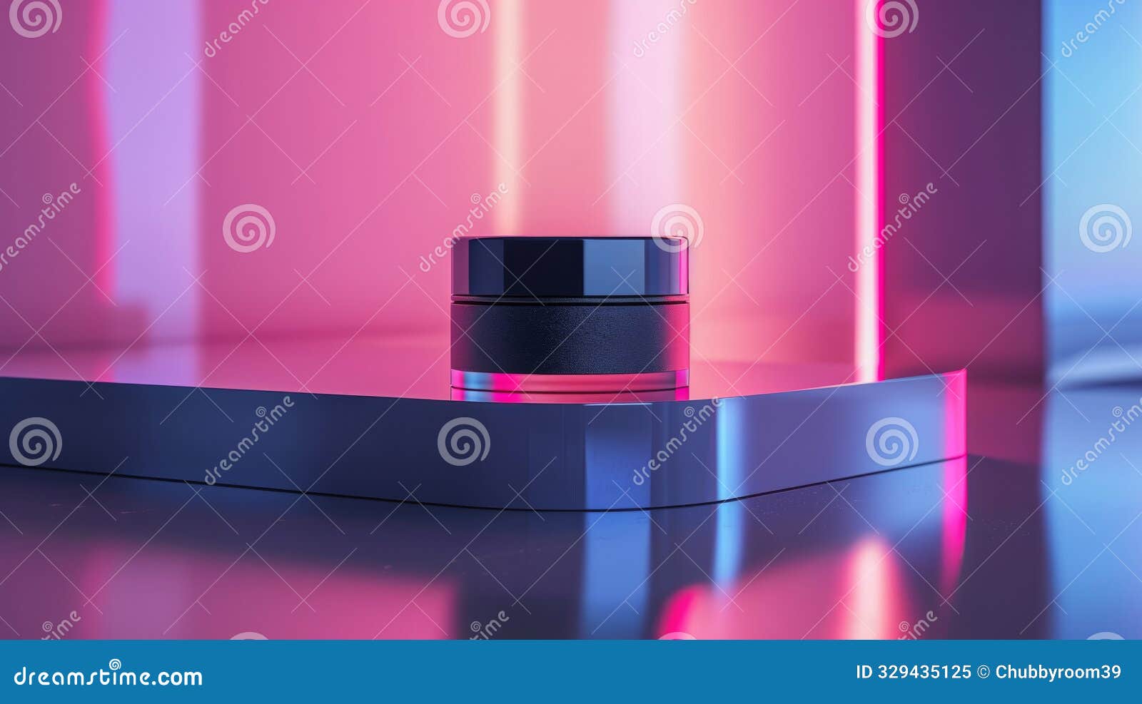 Captivating Mockup of Cosmetic Product Packaging on Reflective Surface ...