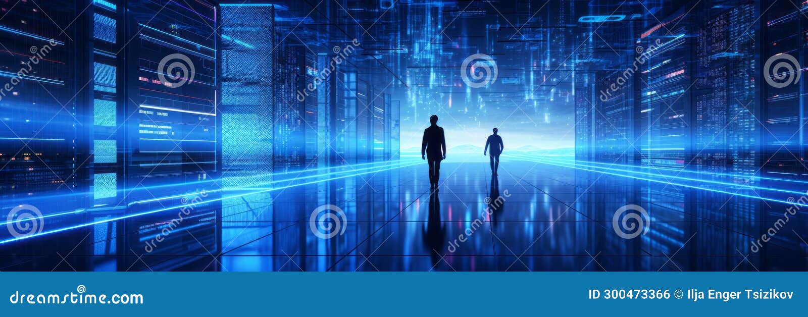 Captivating Modern Data Center with State of the Art Server Racks ...