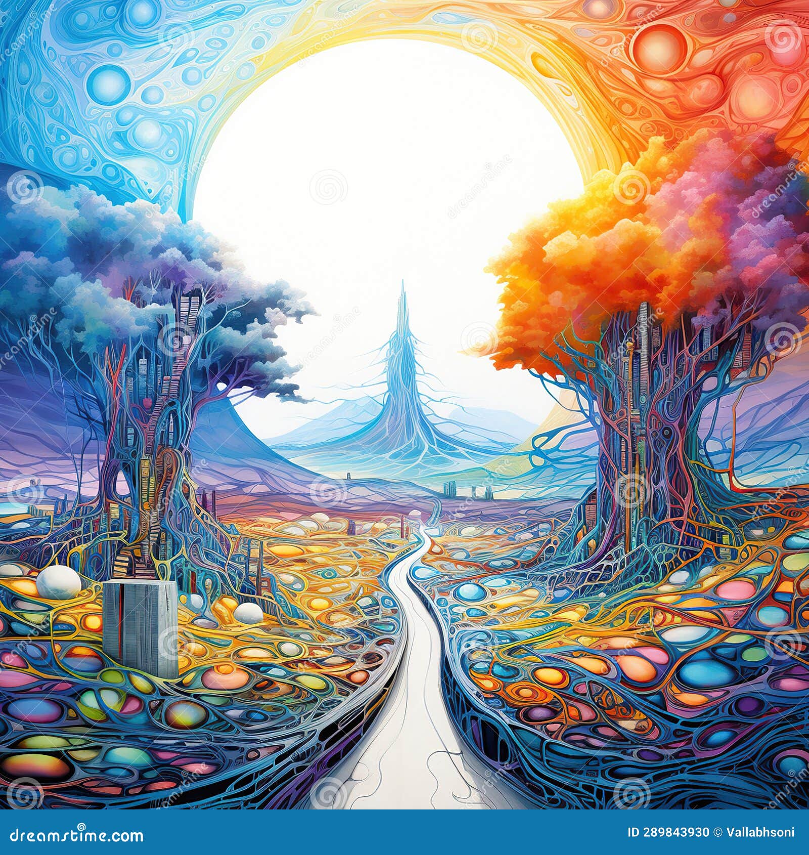 A Captivating Neural Network S Vision, Depicted in Vibrant Colors with ...