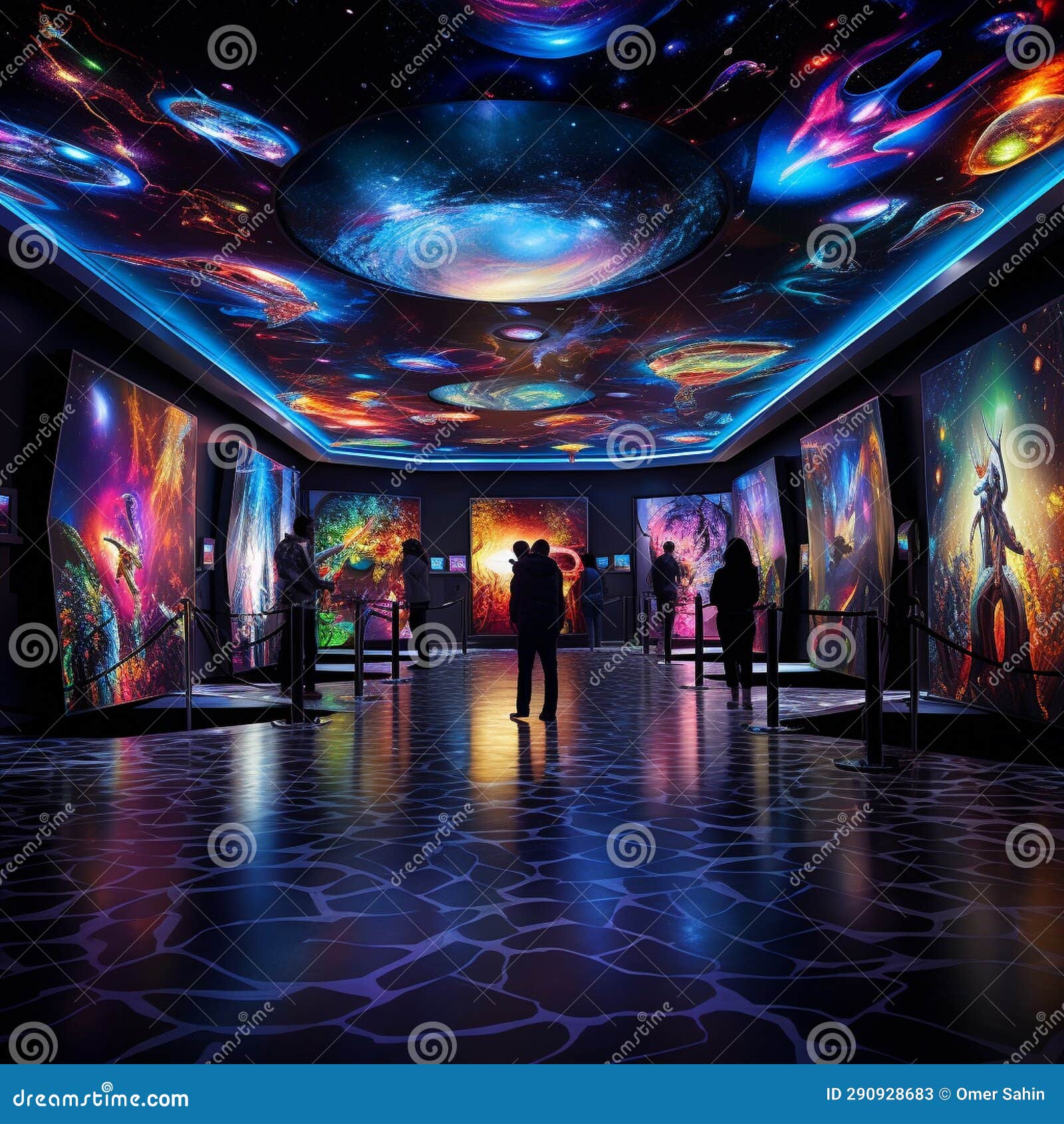 Captivating Otherworldly Art Gallery Stock Image - Image of casting ...