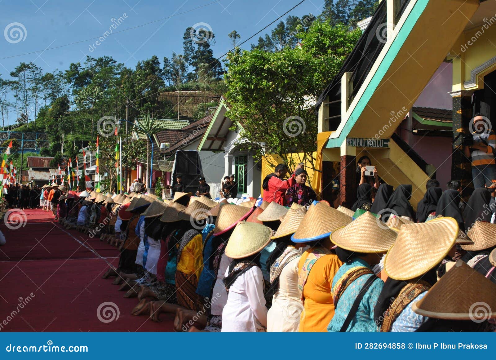 A Captivating Photo Capturing Members of the Javanese Community Dressed ...