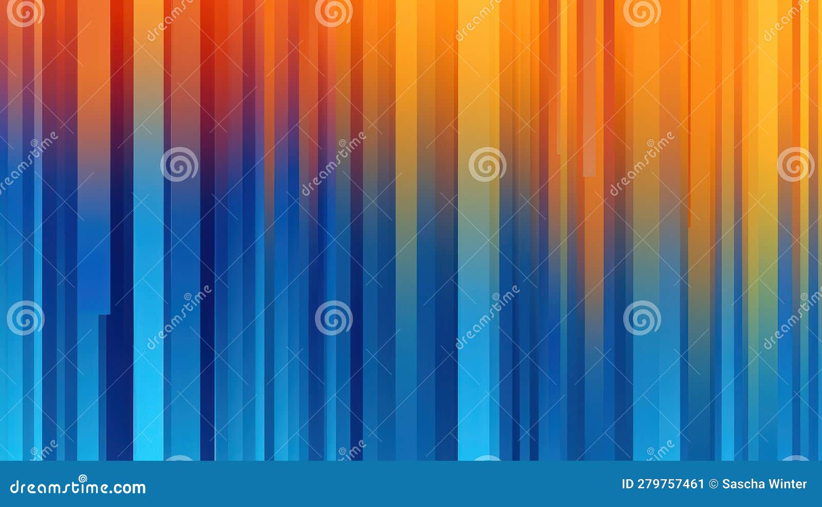 Praise Lines Symphony: a Colorful Gradient from Blue To Orange Stock ...