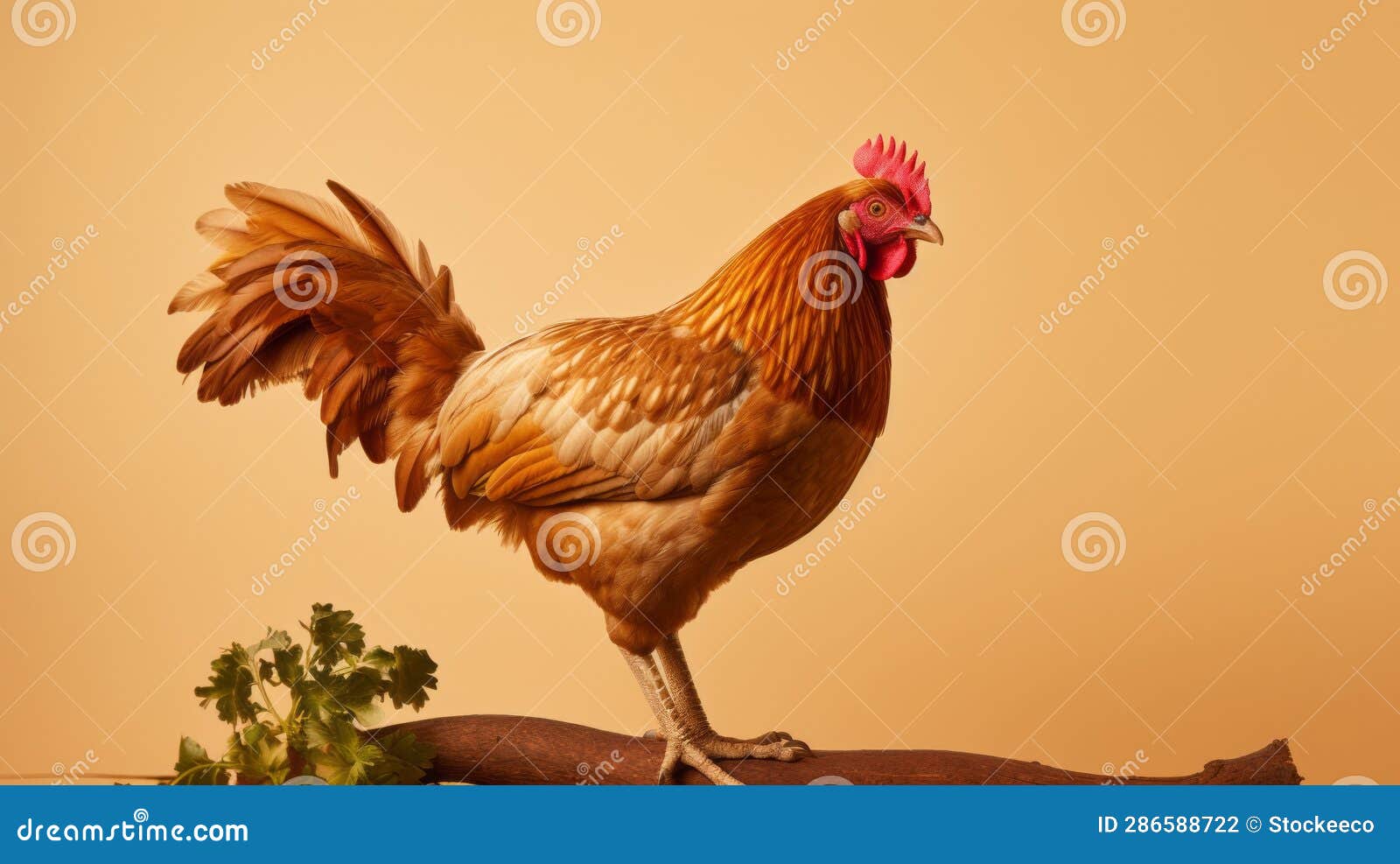 Captivating Photograph of Rooster Perched on Branch with Softbox ...