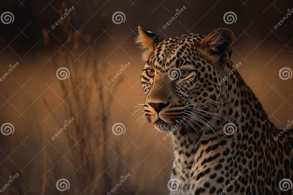 A Captivating Portrait of a Wise and Extraordinary Large Wild Leopard ...