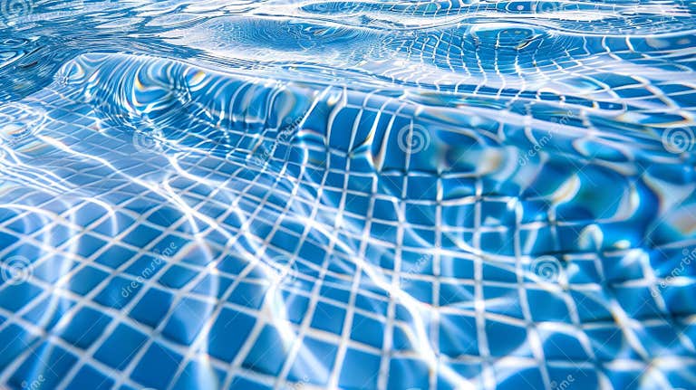 Captivating Realistic Image of Interwoven Blue Wave Patterns and Grid ...