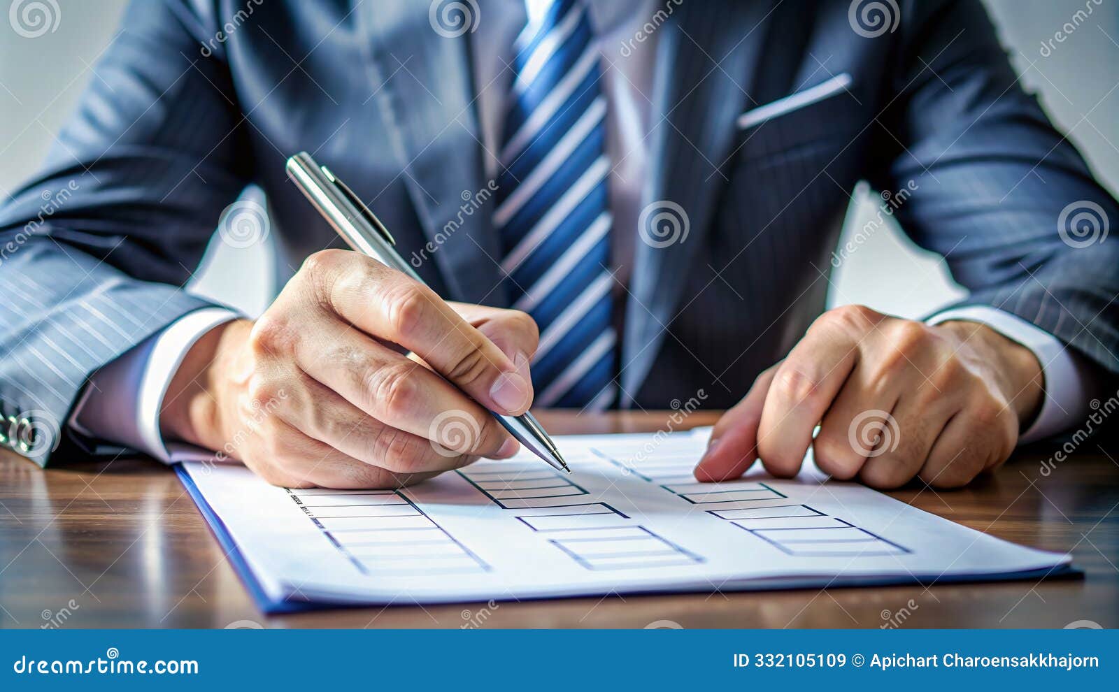 This Captivating Scene Features a Businessman Confidently Checking the ...