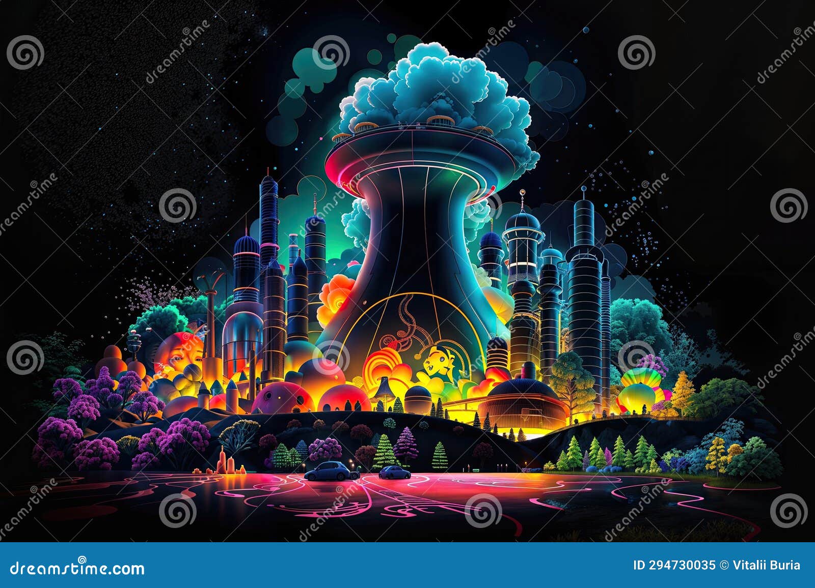 Digital Visualization: 3D Rendering of a Nuclear Power Plant in the ...