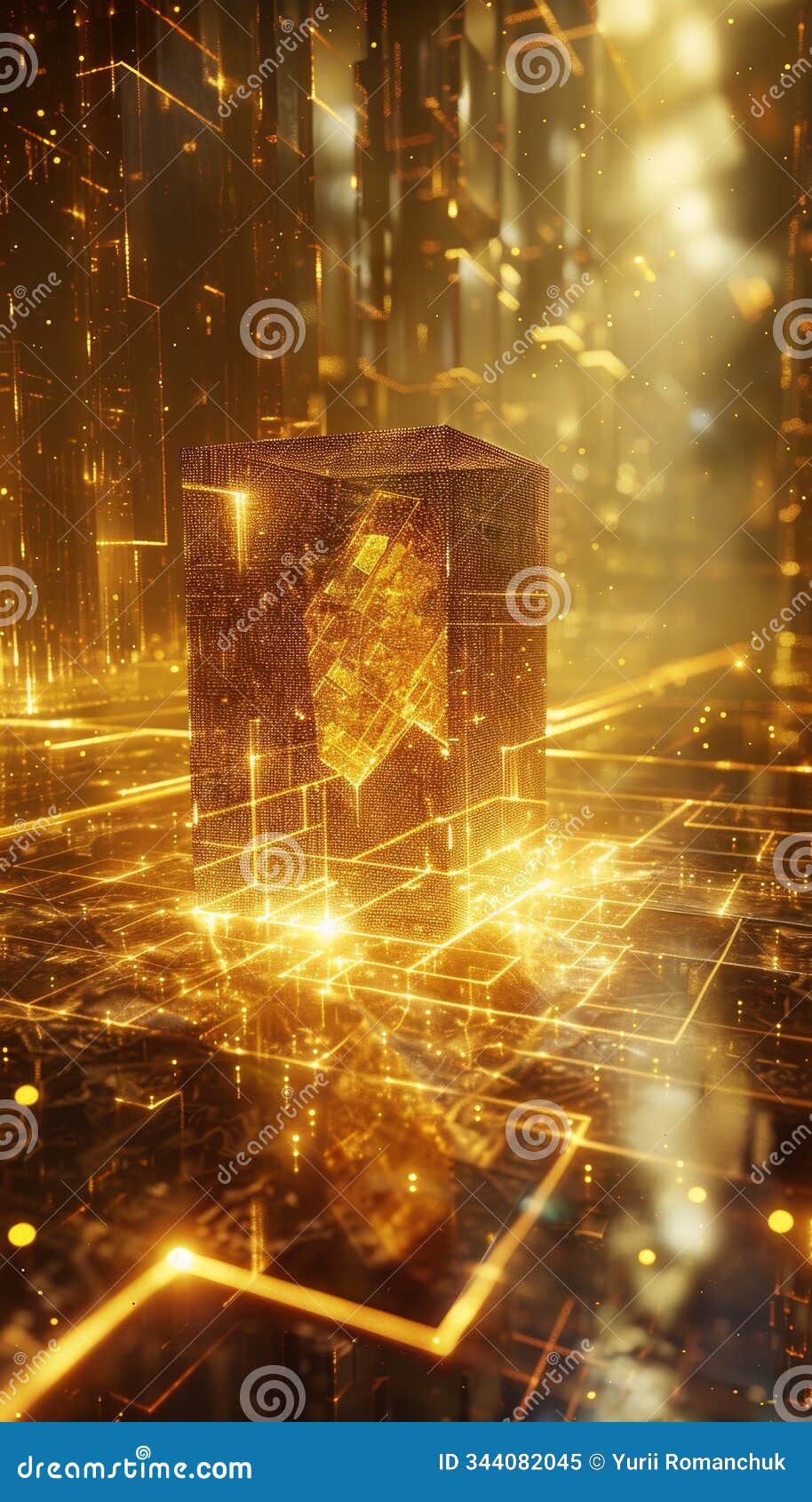 3d Golden Code Padlock Isolated On White Background. High Resolution 3d ...