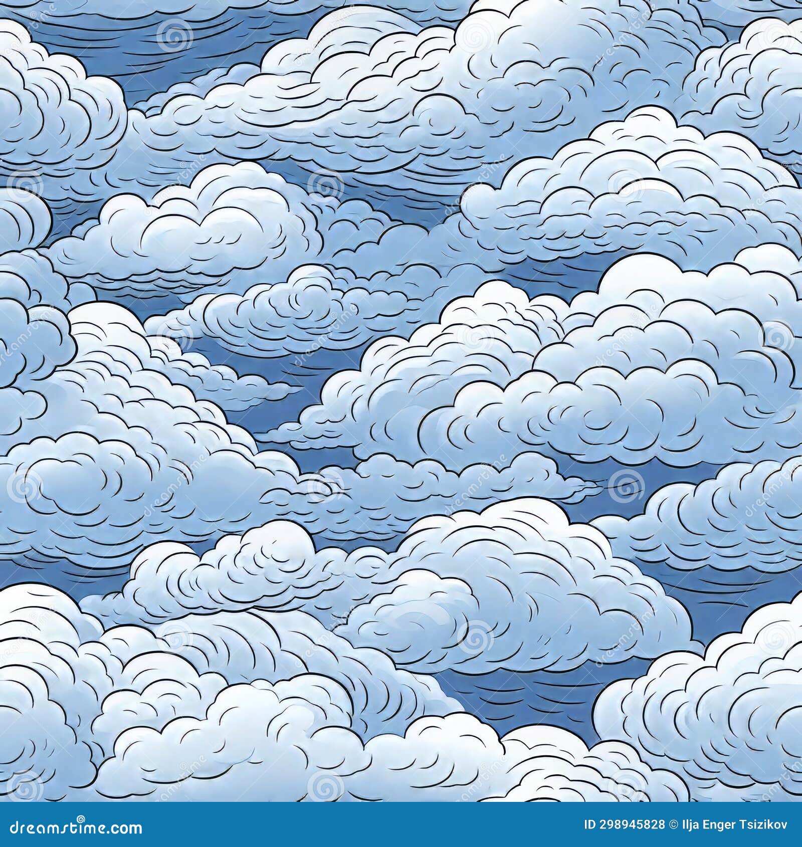 Captivating Seamless Pattern of Blue Sky Textures for Stunning ...