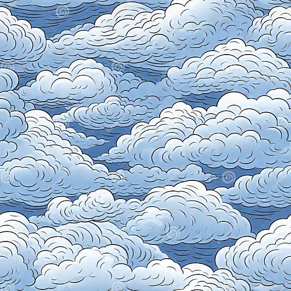 Captivating Seamless Pattern of Blue Sky Textures for Stunning ...