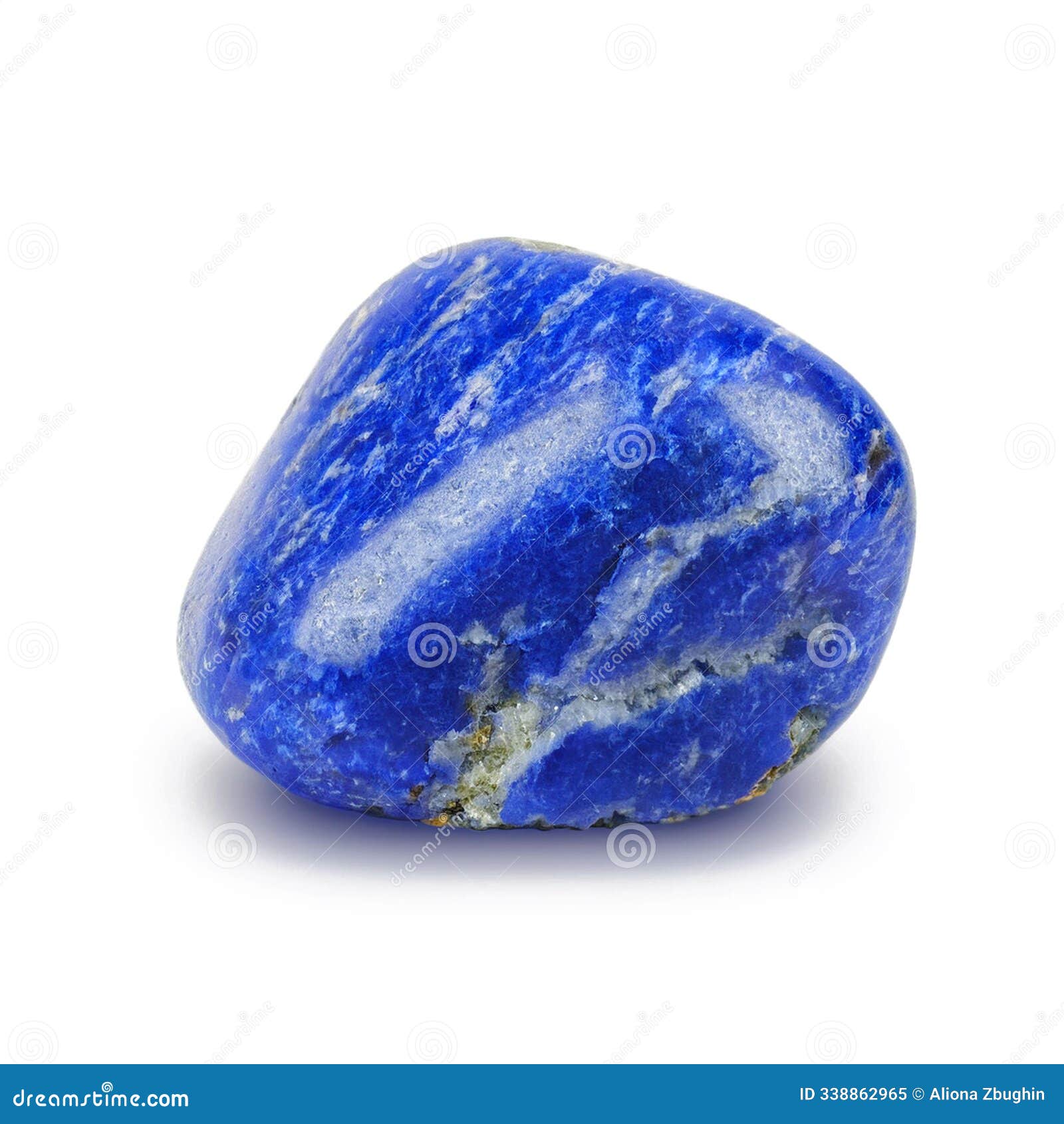 Sodalite Stone Surface With Rich Blue And White Veins Stock Image ...