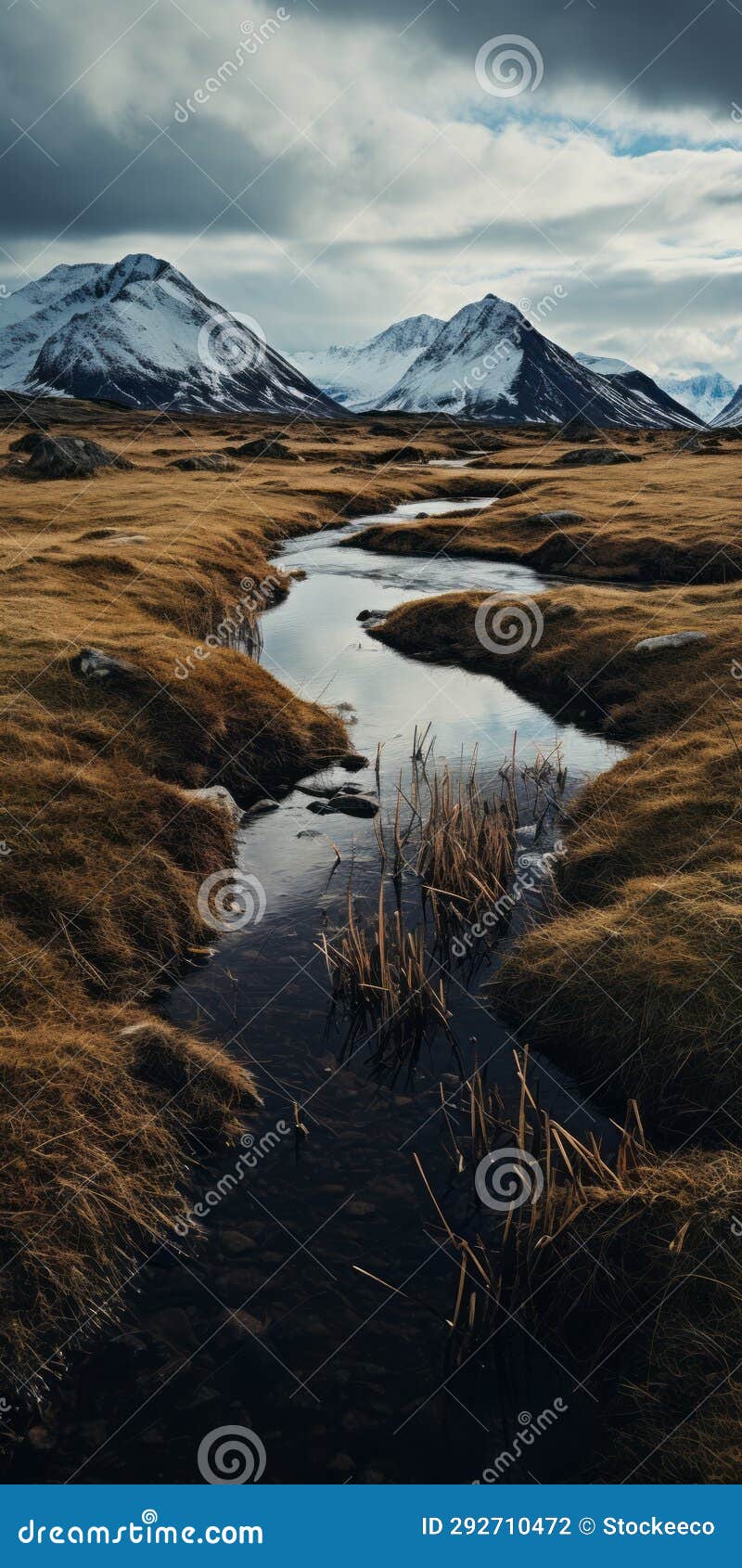 Captivating Stream Running through Grasslands: a Visual Masterpiece ...