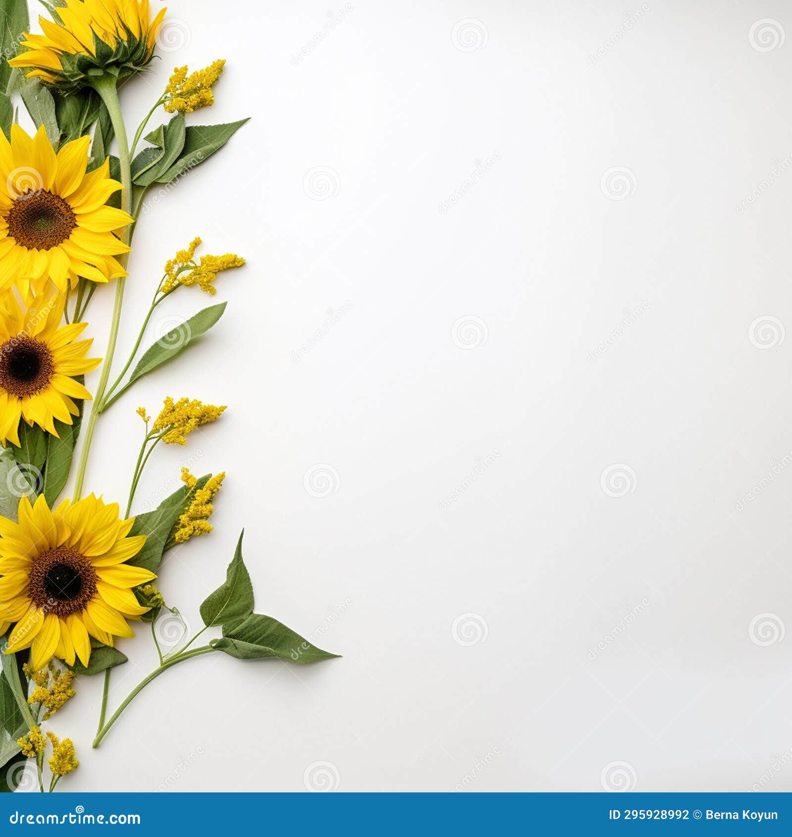 Captivating Sunflower Frame Framing Nature Stock Illustration ...