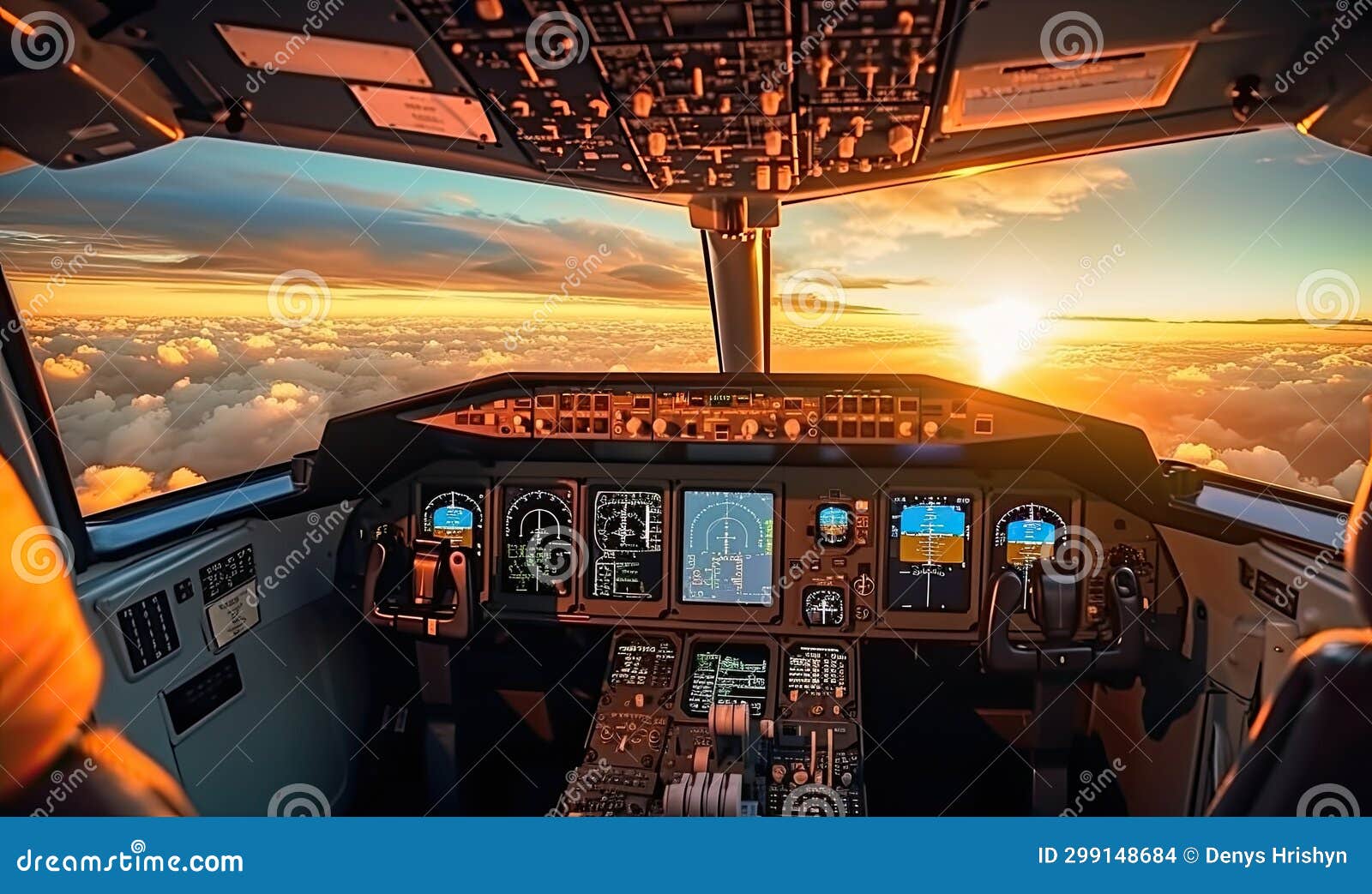 View From The Cockpit Spaceship. Head-up Display Elements For The ...