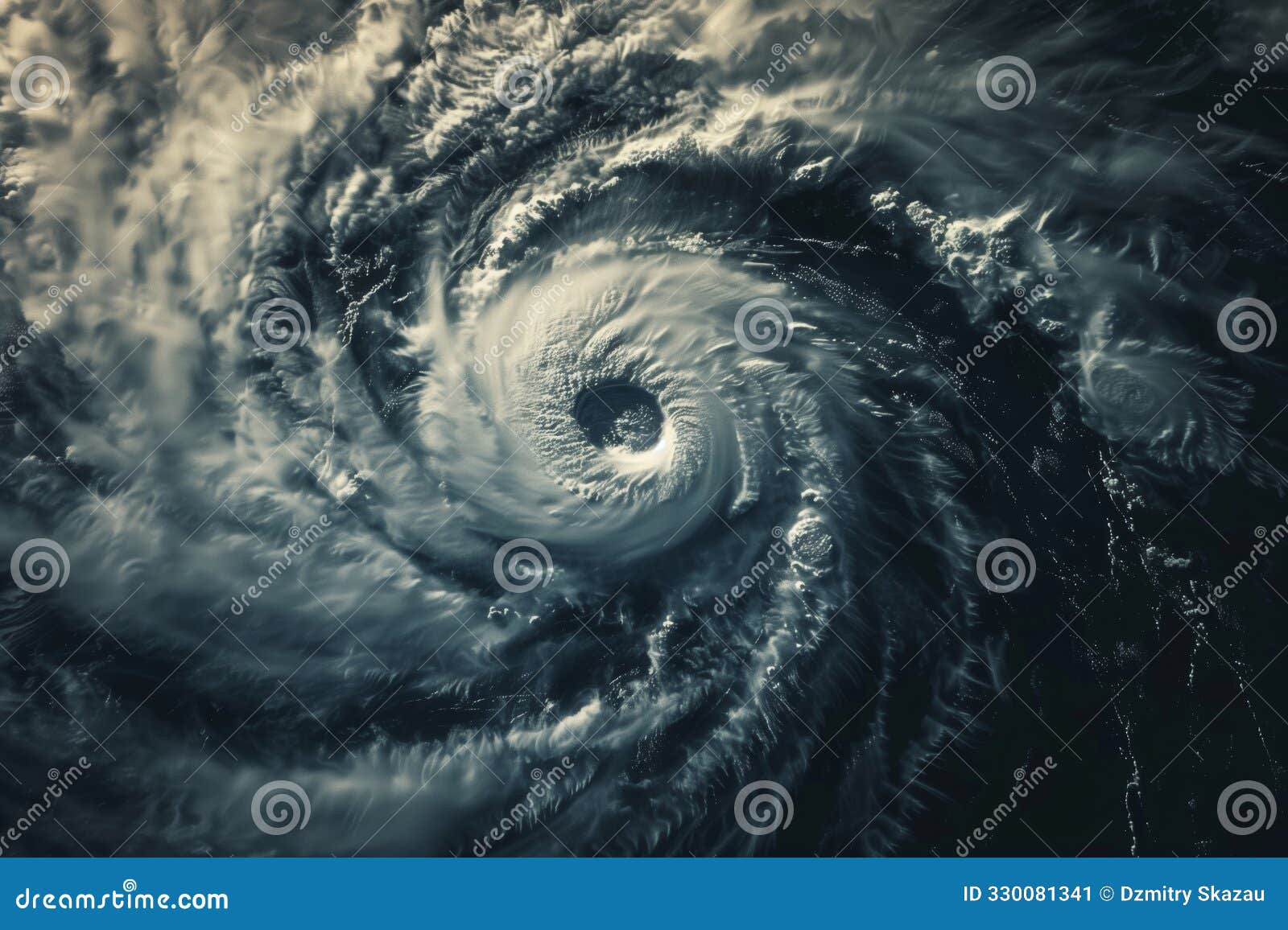 Captivating Swirling Patterns of a Formidable Tropical Cyclone Over the ...