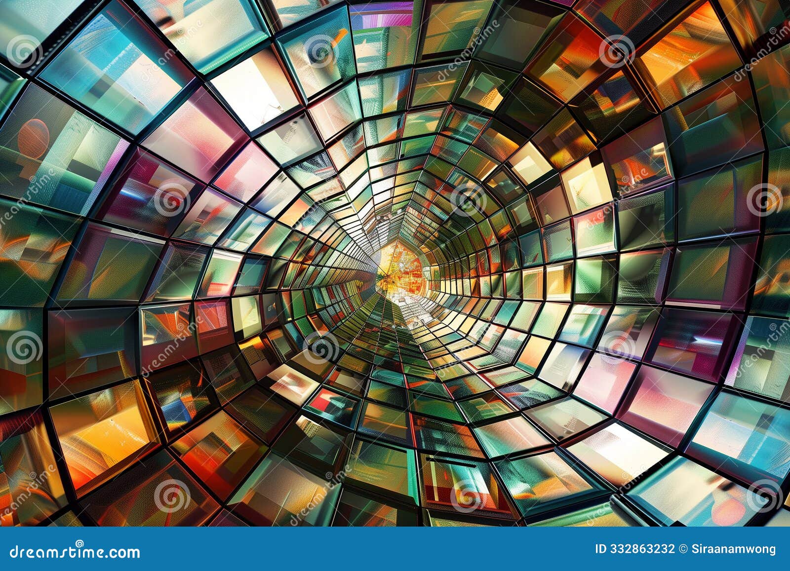 Captivating Ultra Abstract of a Mirror. by Generative Ai Stock ...