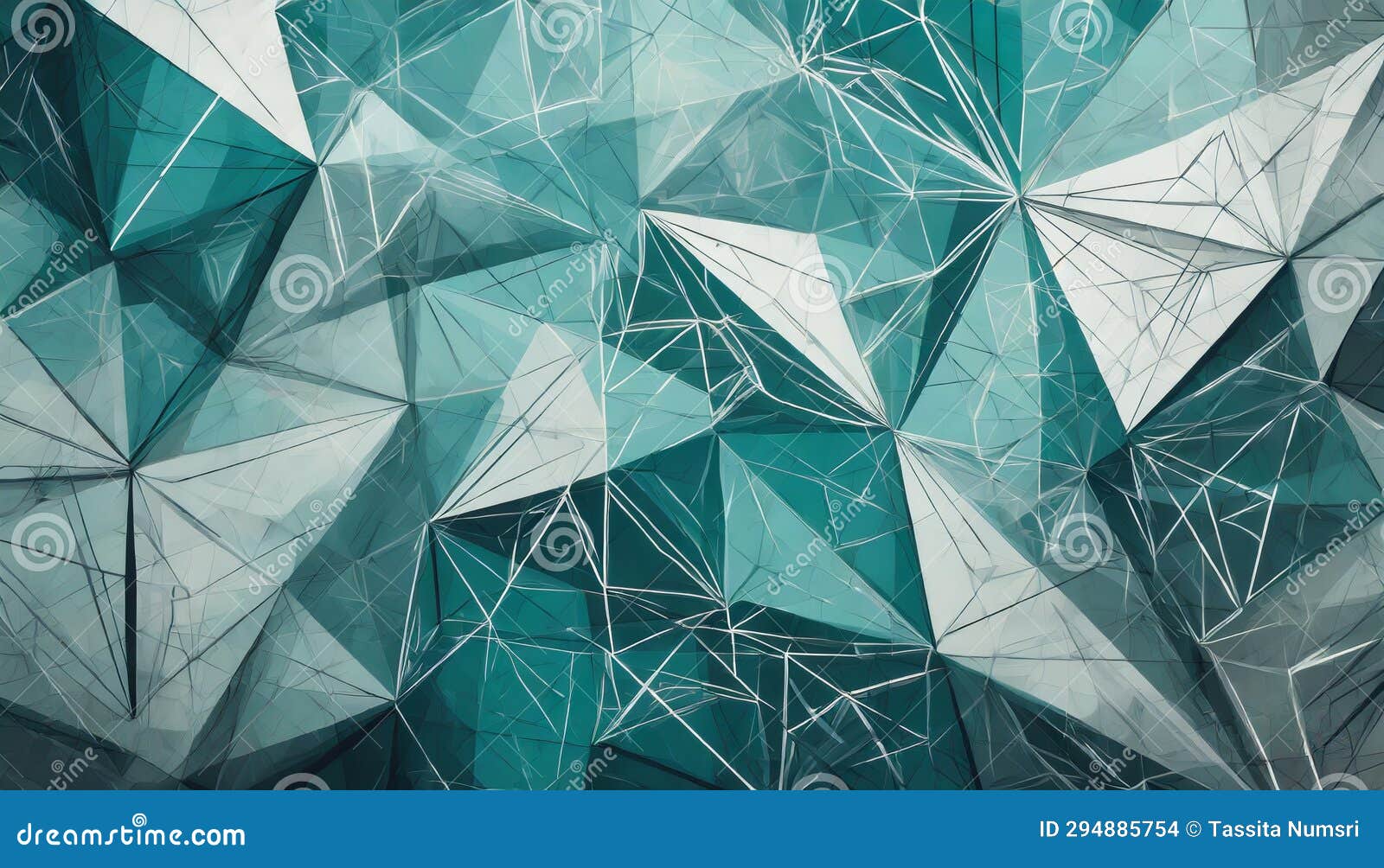 Captivating Vector Abstraction. Triangles Interlock in Mesmerizing ...