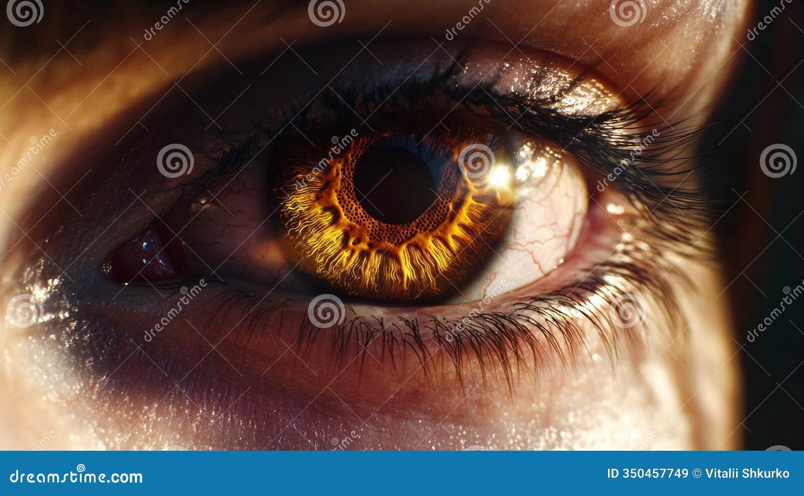 A Captivating View of a Human Eye Reveals Detailed Textures and ...