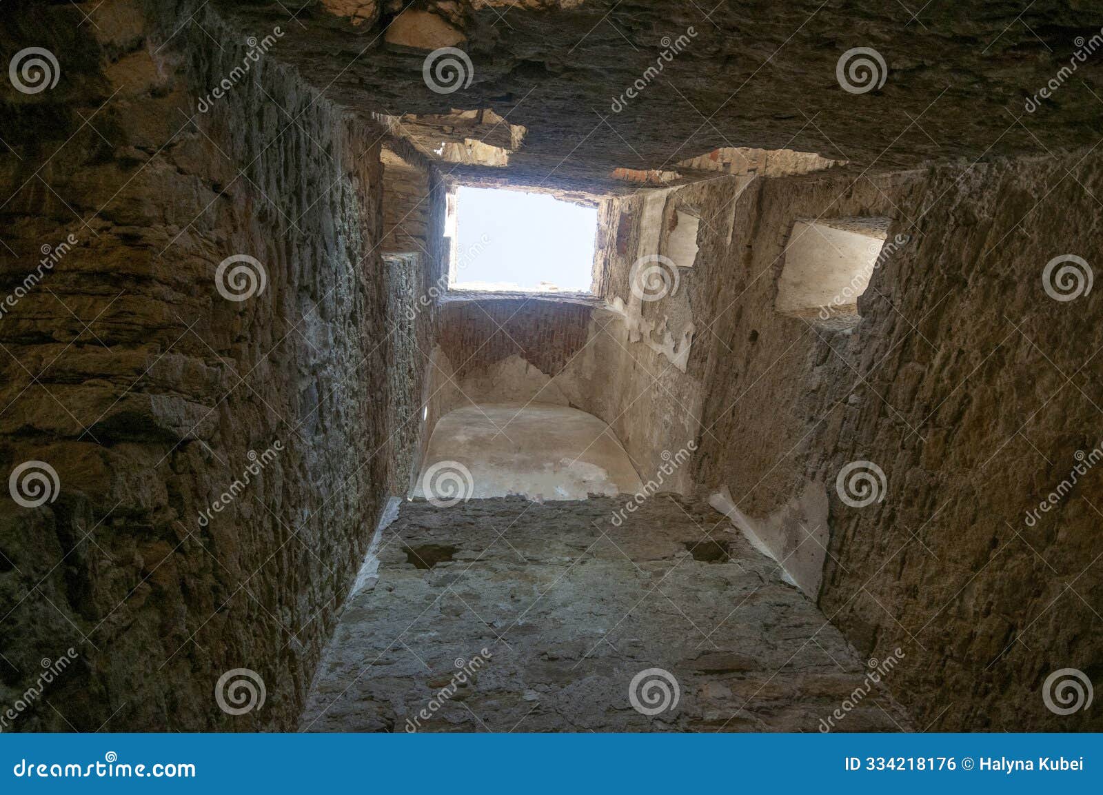 Captivating View from Inside Ancient Stone Ruins Stock Photo - Image of ...