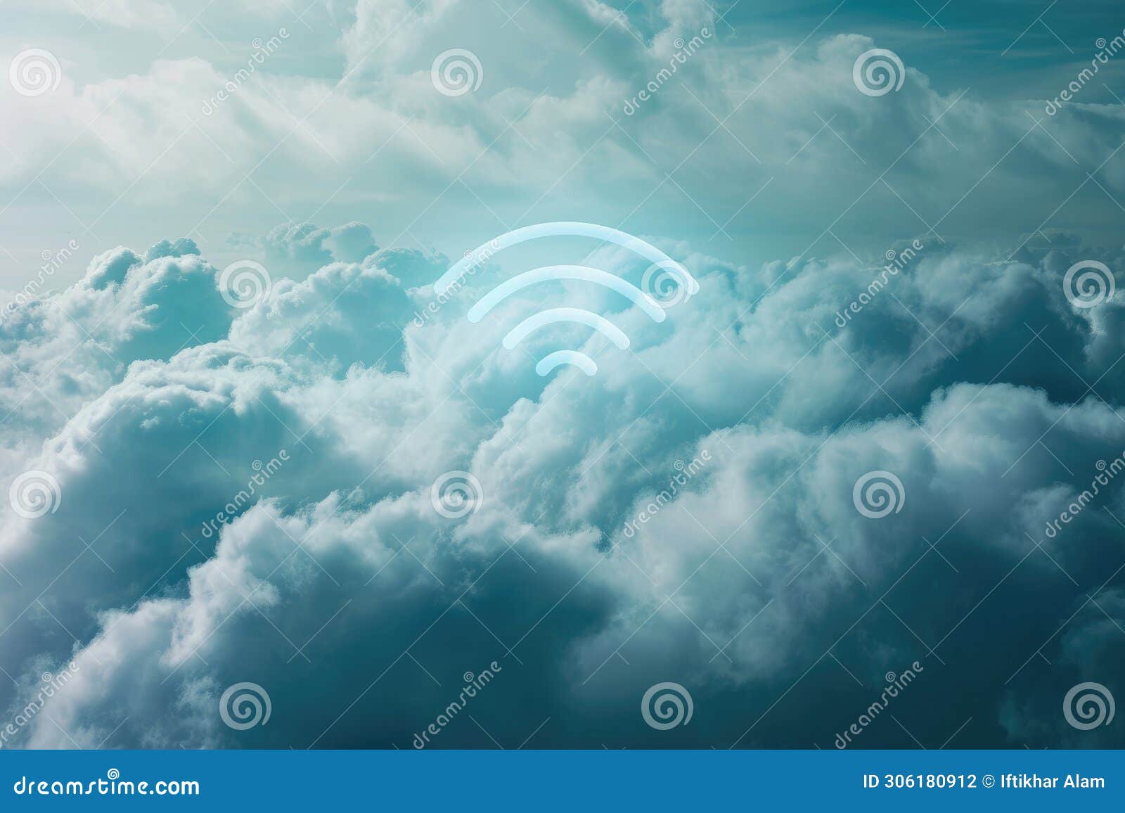 A Captivating Visual Metaphor for Cloud Computing Featuring a Luminous ...