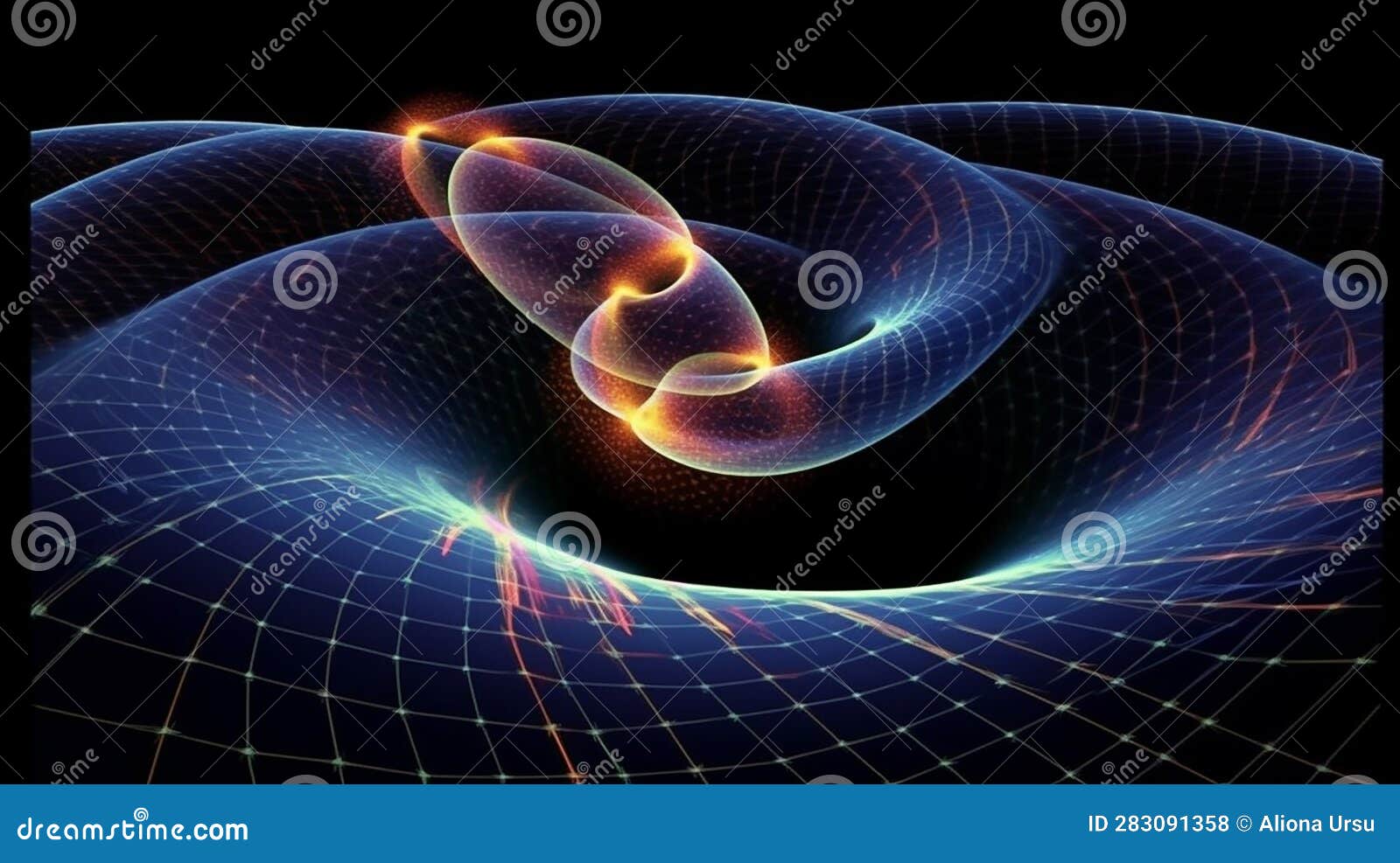 Time-Space Distortion: Abstract Visualization of Spacetime Continuum ...
