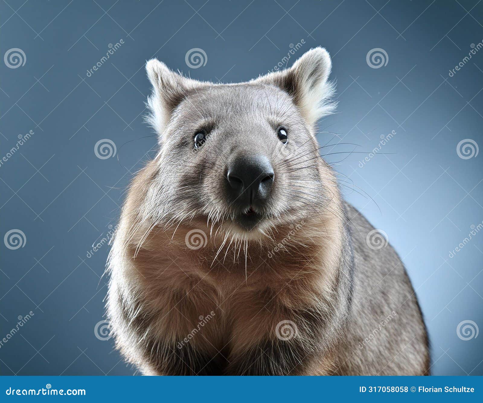 Captivating Wombat Portrait in a Professional Studio Setting Stock ...