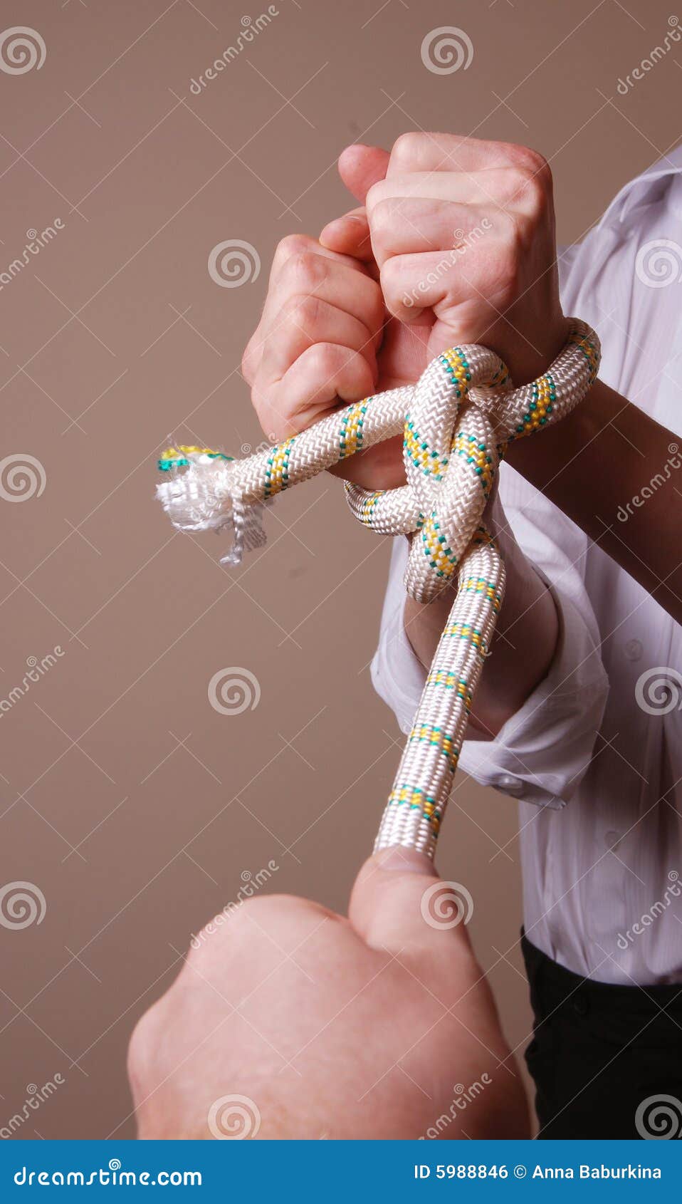 Captive of the boss stock photo. Image of team, rope, training - 5988846