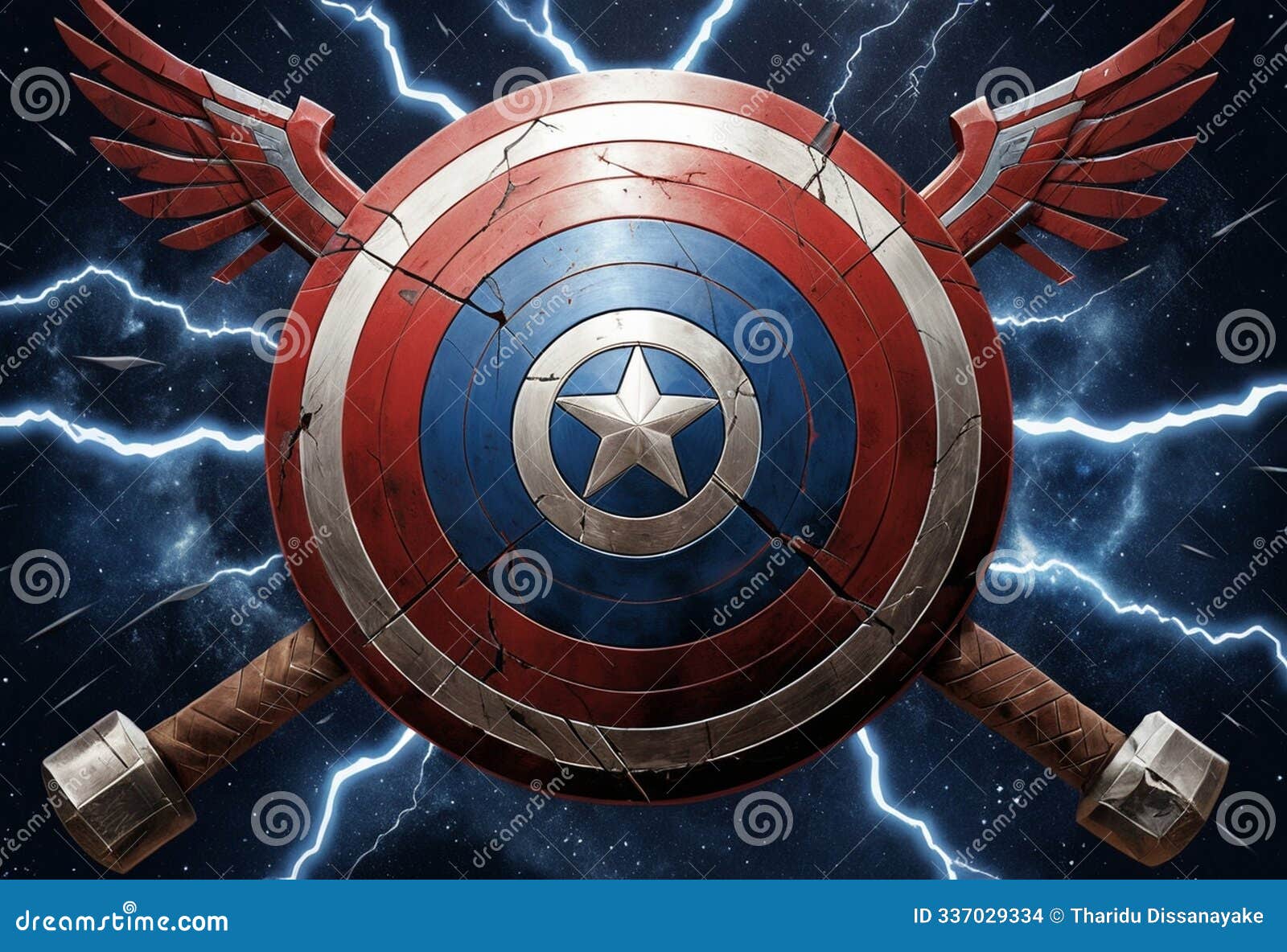 Capton America S Shield, Marvel Comics Stock Illustration ...