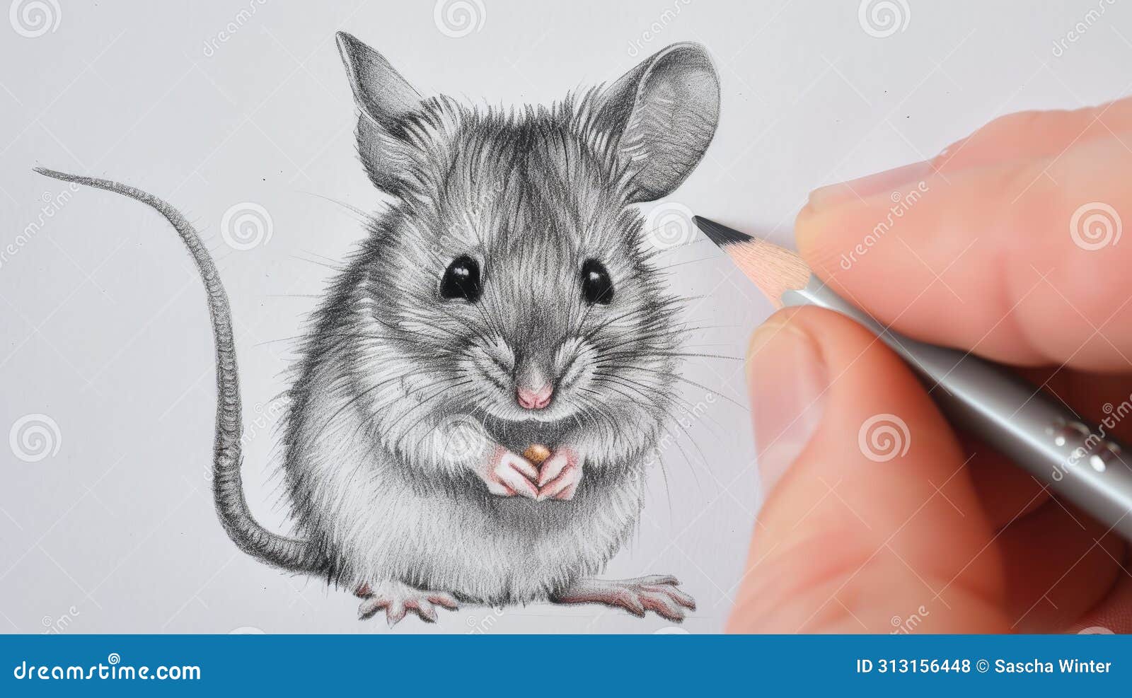 Sketching Mice: Whimsical Whiskers and Tiny Tales Stock Photo - Image ...