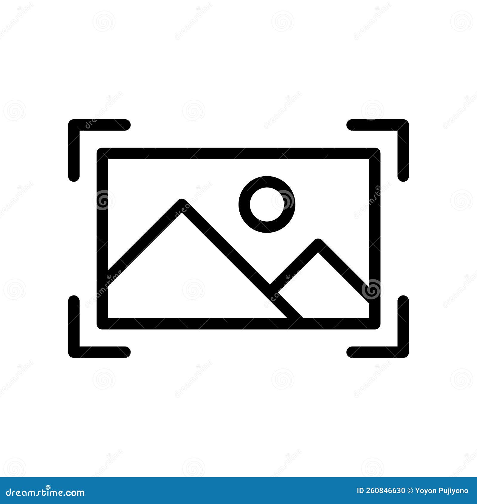 Capture or Cropping Image Icon for Screen Recorder Stock Vector ...