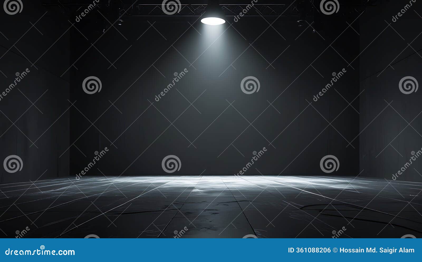 Spotlight Dramatic Performance Space Photography Stock Illustration ...