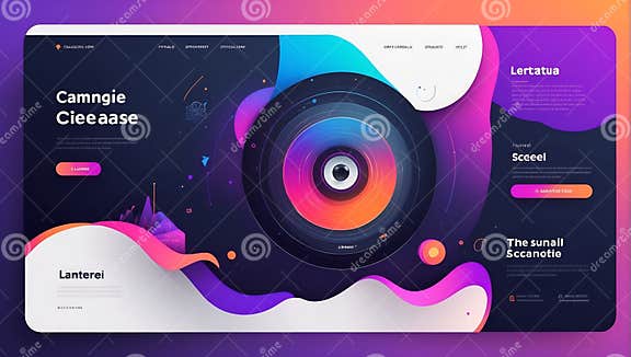 Ethereal Elegance: Vector UI UX Showcase. AI Generate Stock Illustration - Illustration of ...