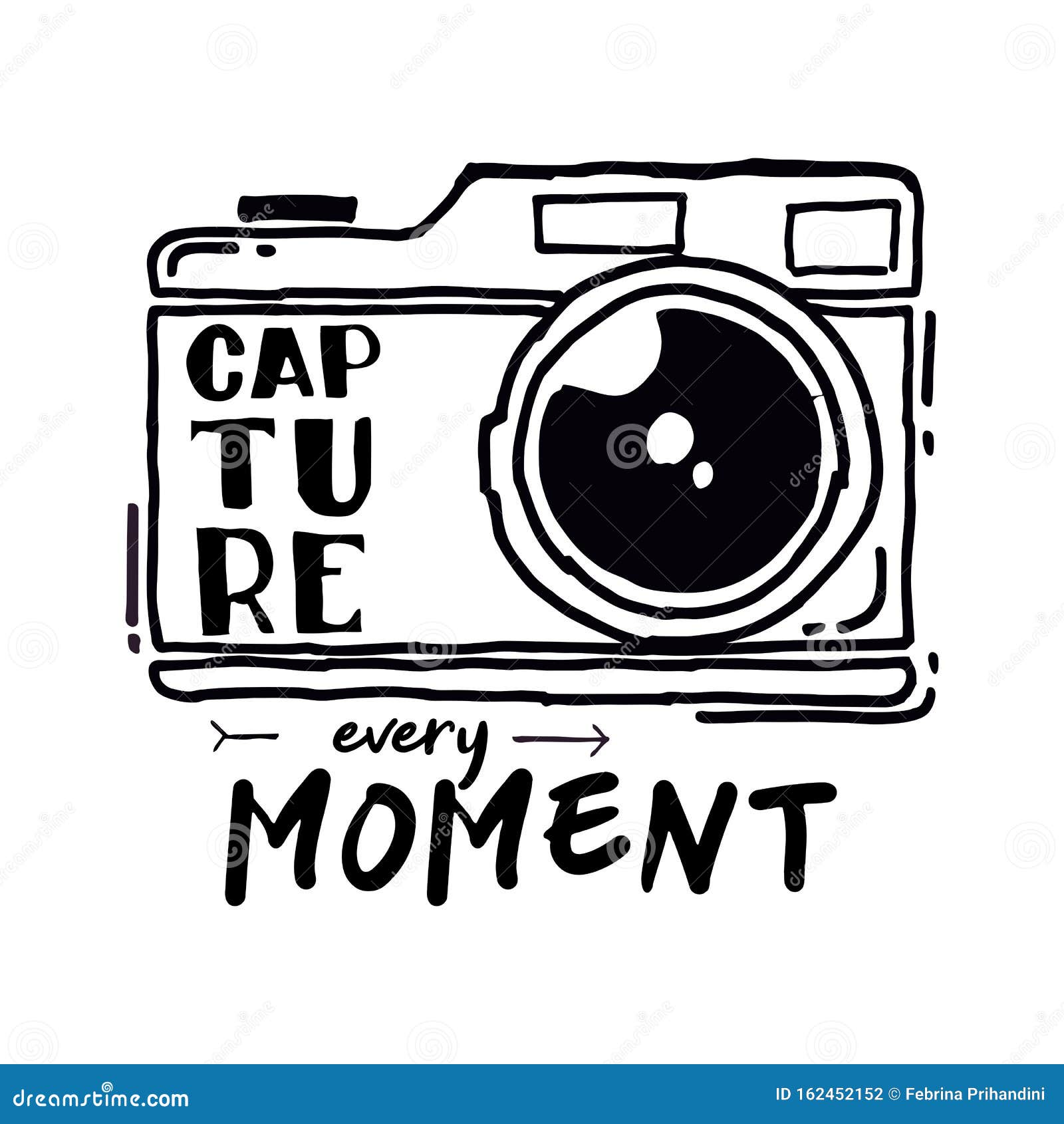 Capture every moment stock vector. Illustration of vector - 162452152