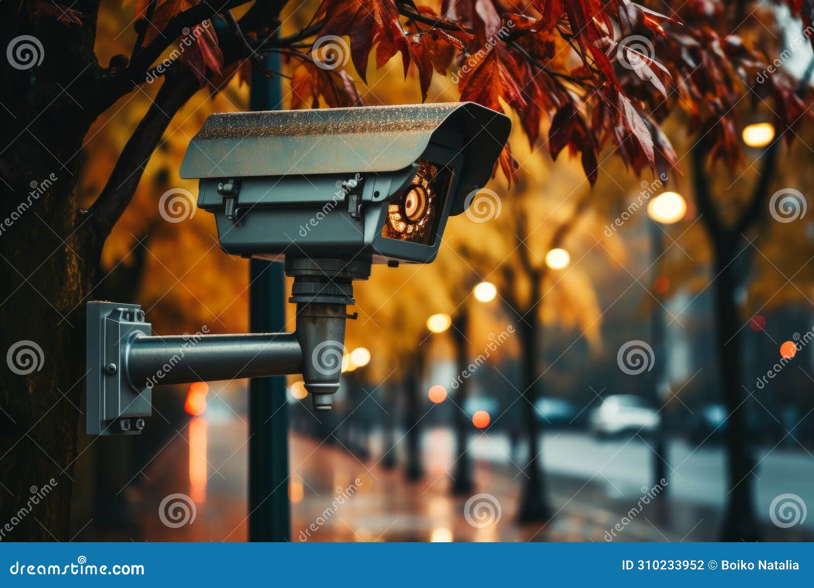 Capture High Quality Image of Security Camera on House, Emphasizing ...