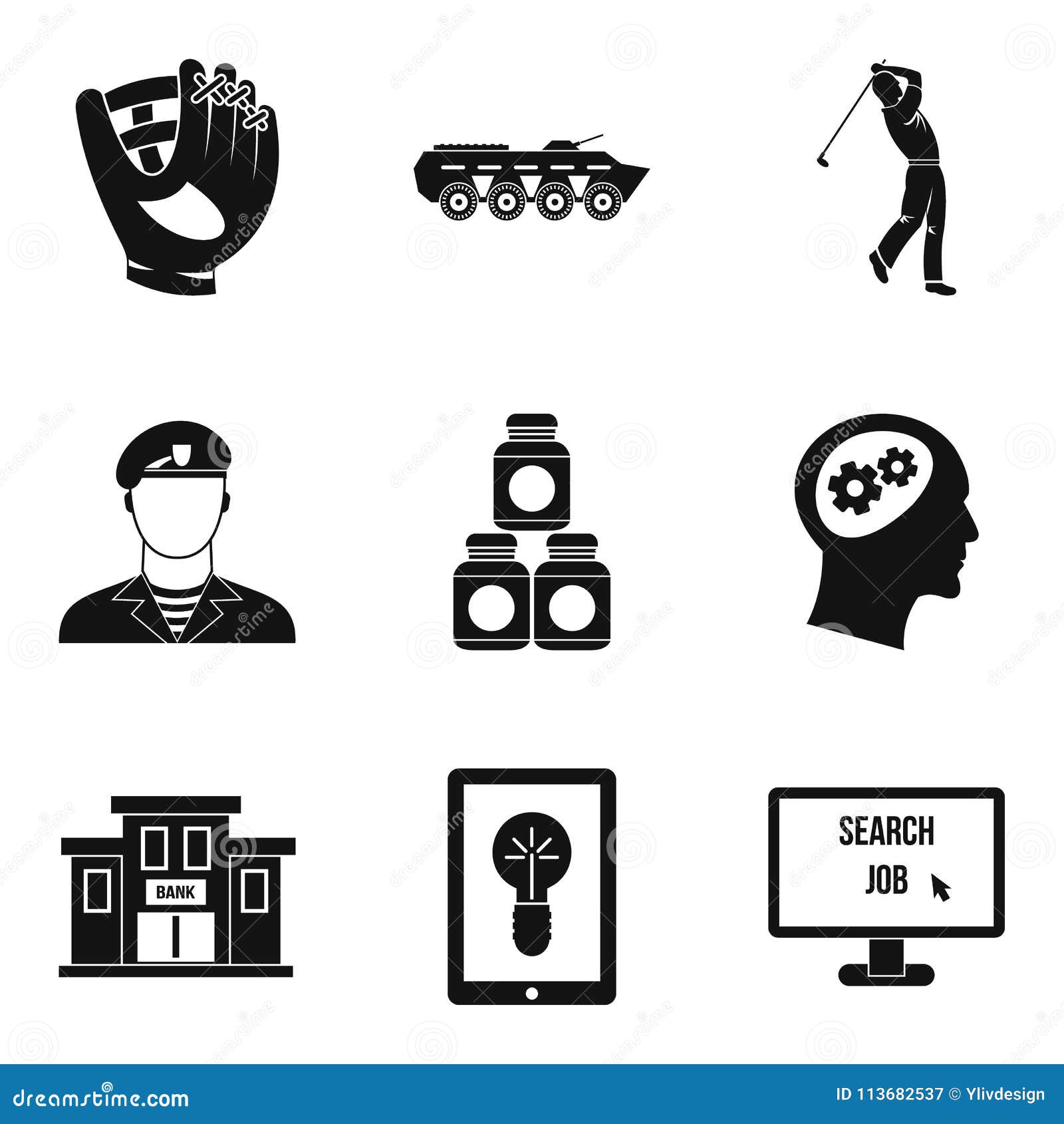 Capture Icons Set, Simple Style Stock Vector - Illustration of ...