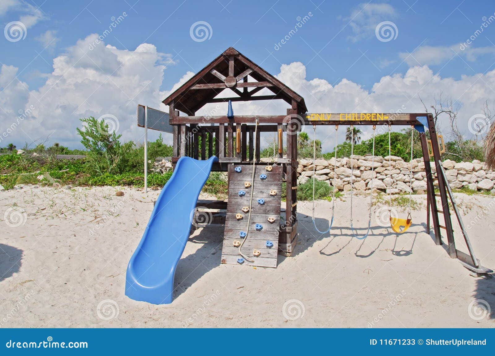 Capture at Kids Play Area by Beach Stock Image - Image of ground, climb ...