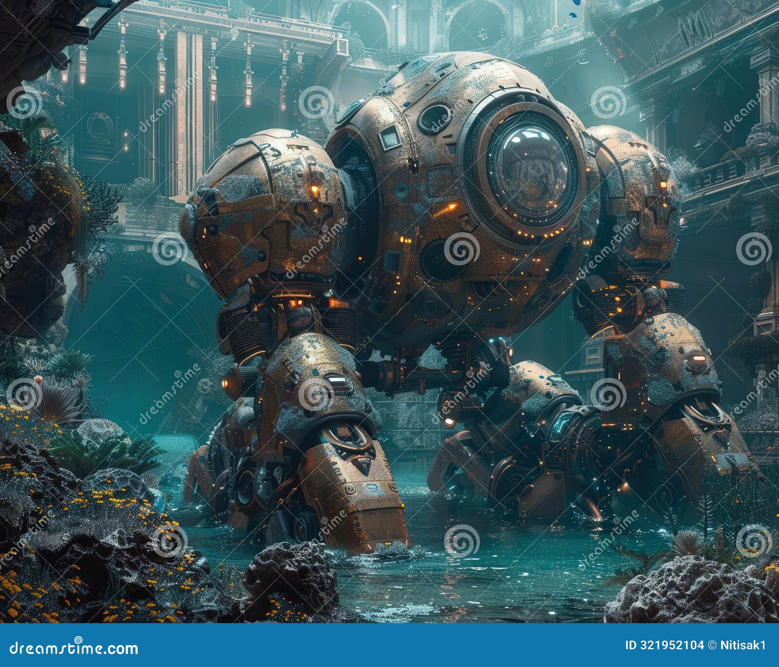 Capture An Otherworldly Scene With Robotic Sculptures Royalty-Free ...