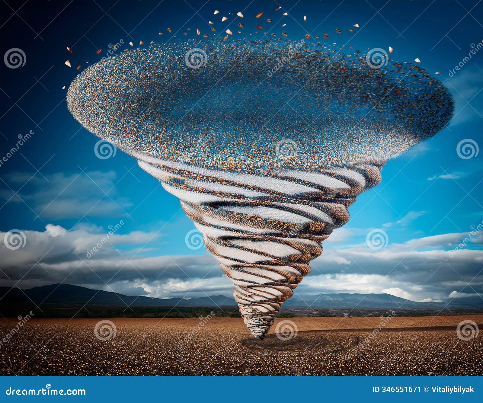 Capture a Tornado with Small Objects Swirling into New Patterns To ...